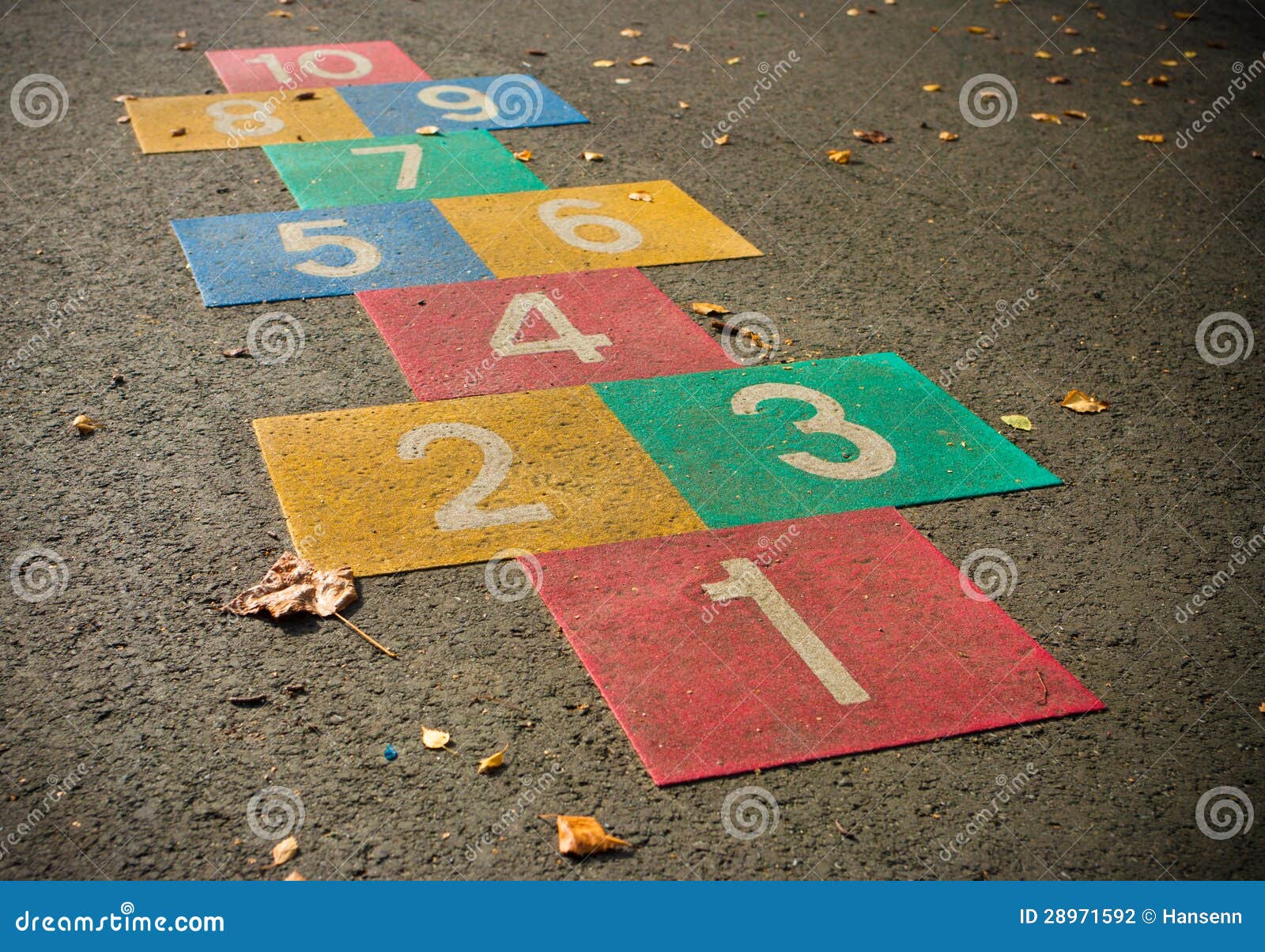Hopscotch game stock photo. Image of recess, gray, school - 28971592