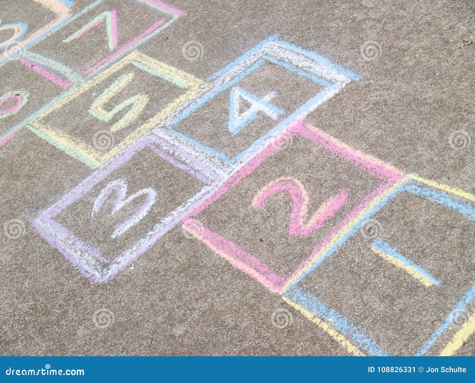Hopscotch Background Stock Photography | CartoonDealer.com #34637462