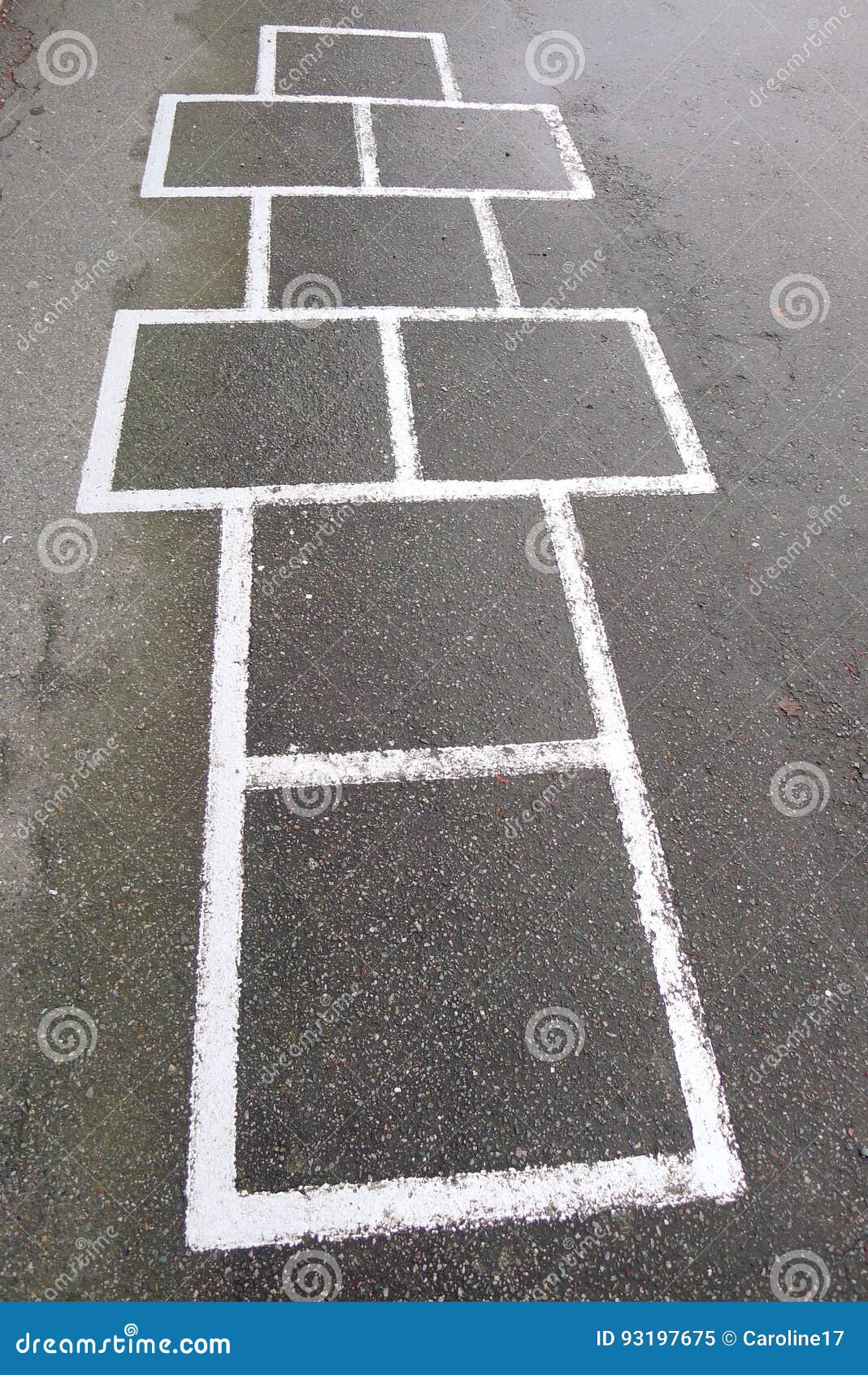 Hopscotch Game Lines stock image. Image of school, schools - 93197675