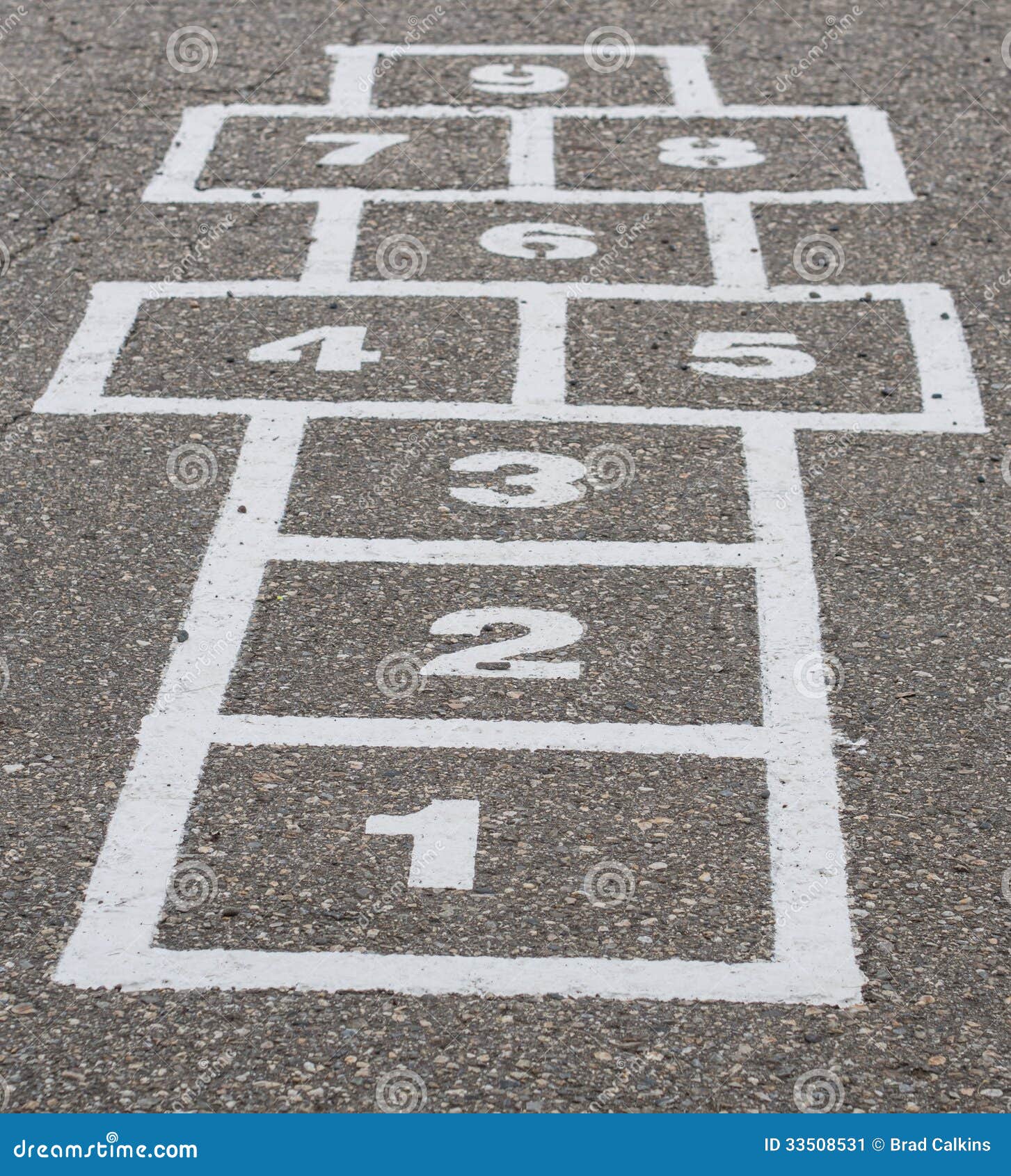 Hopscotch Stock Image - Image: 33508531