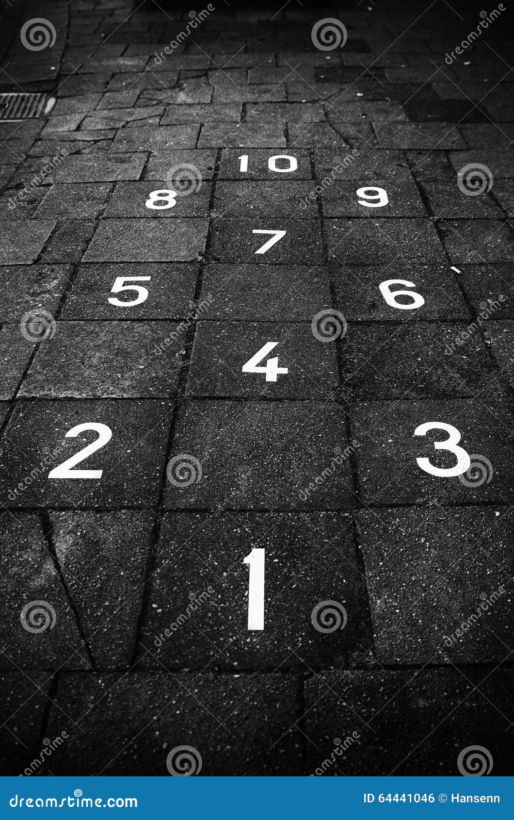 Hopscotch game stock photo. Image of number, rectangle - 64441046