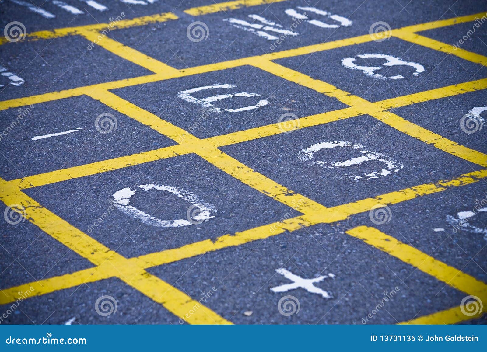 Hopscotch Pattern on School Playground Stock Photo - Image of school ...