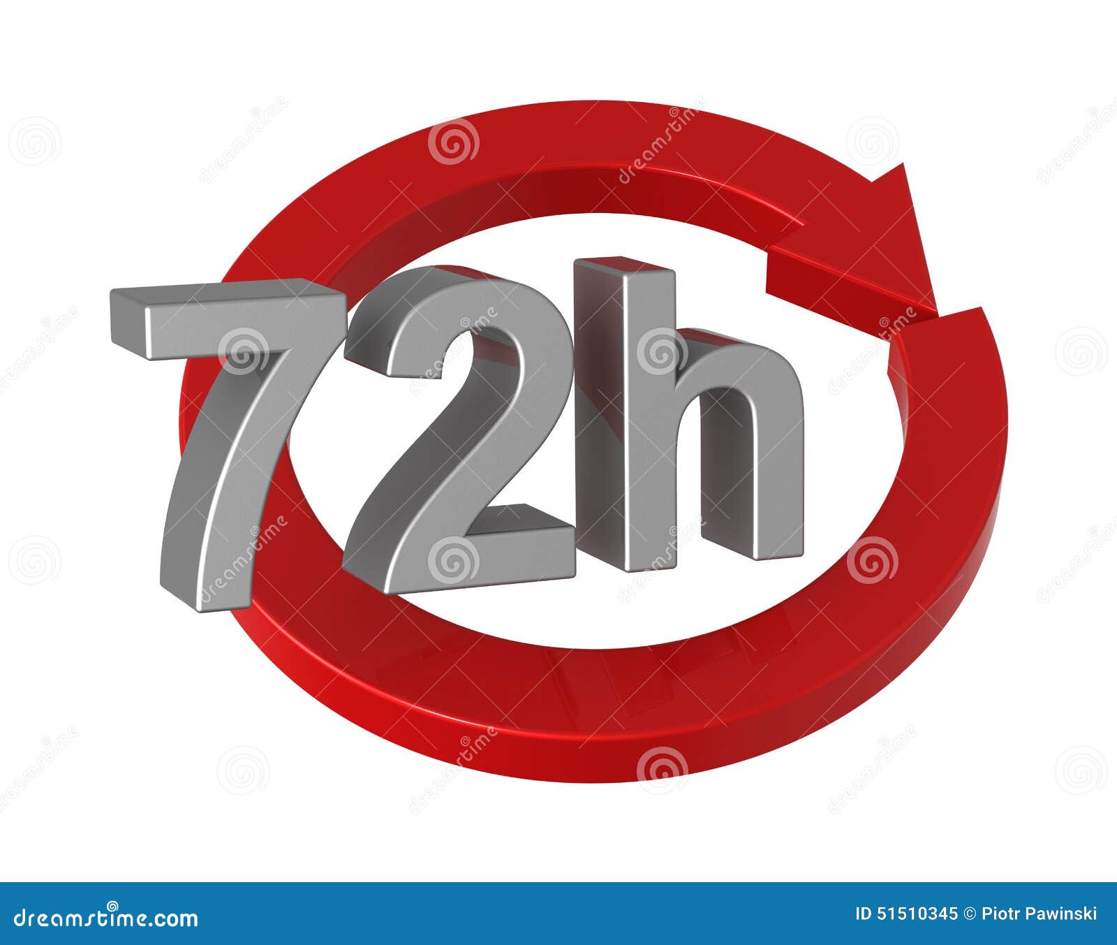 72 Horas De Muestra De La Salida Stock de ilustración - Ilustración de ...