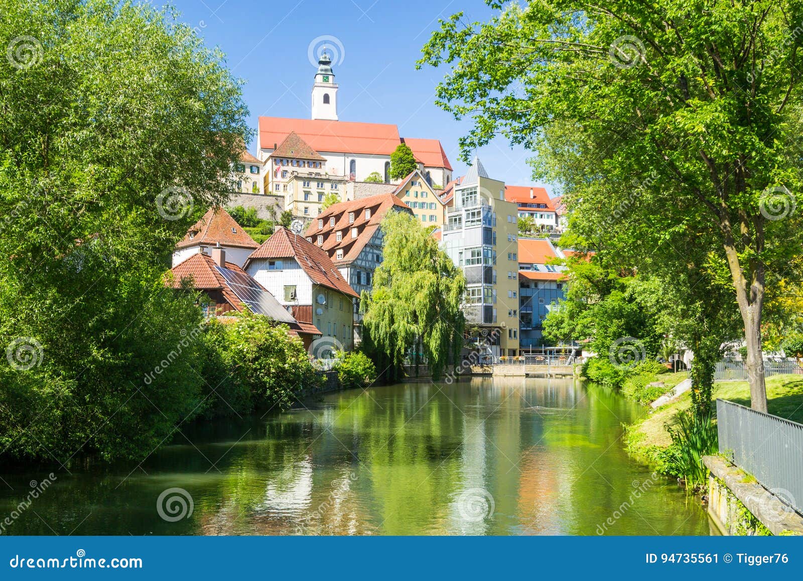 Horb, Germany stock image. Image of village, tree, wurttemberg - 94735561