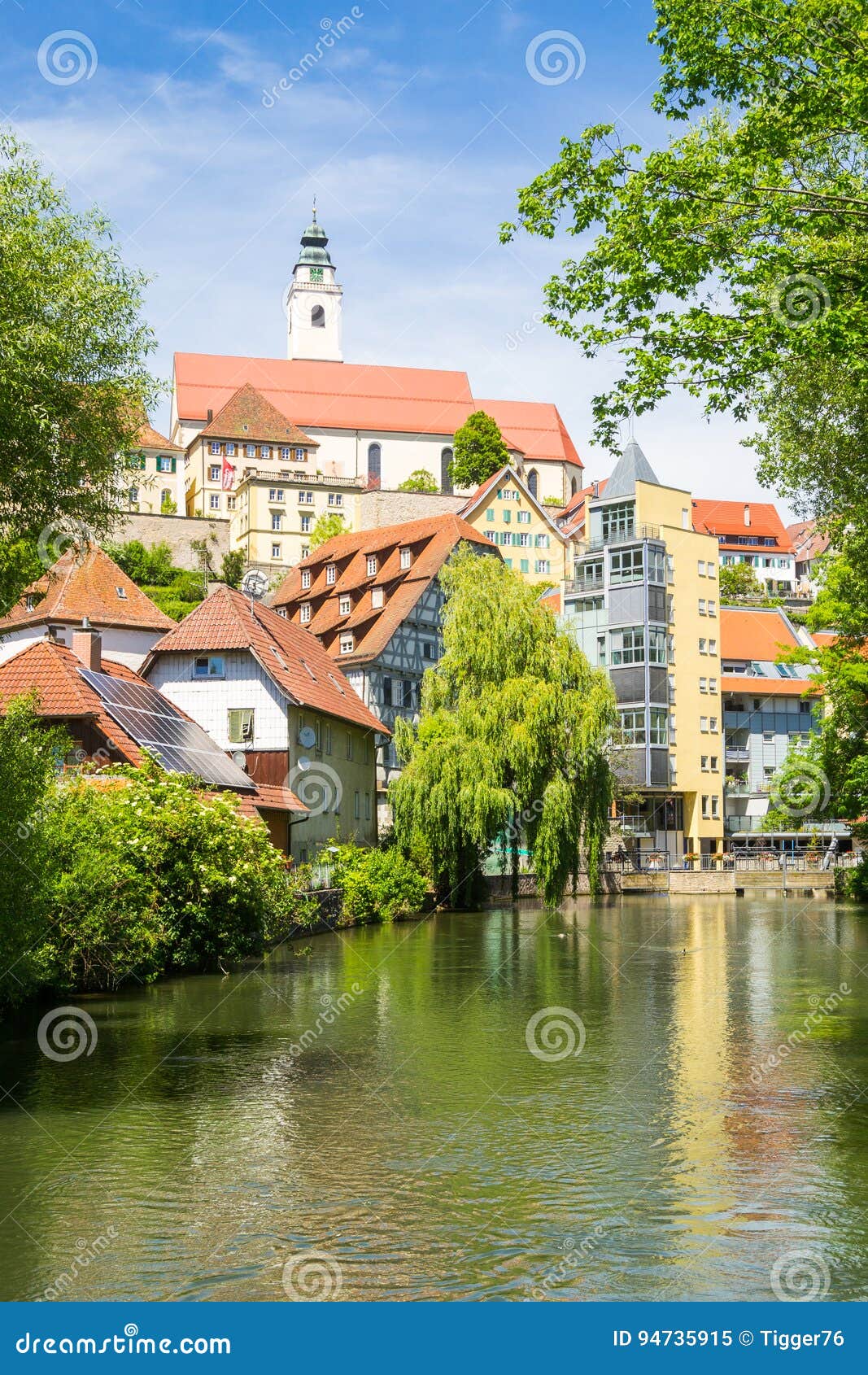 Horb, Germany stock image. Image of river, slovenia, sunshine - 94735915