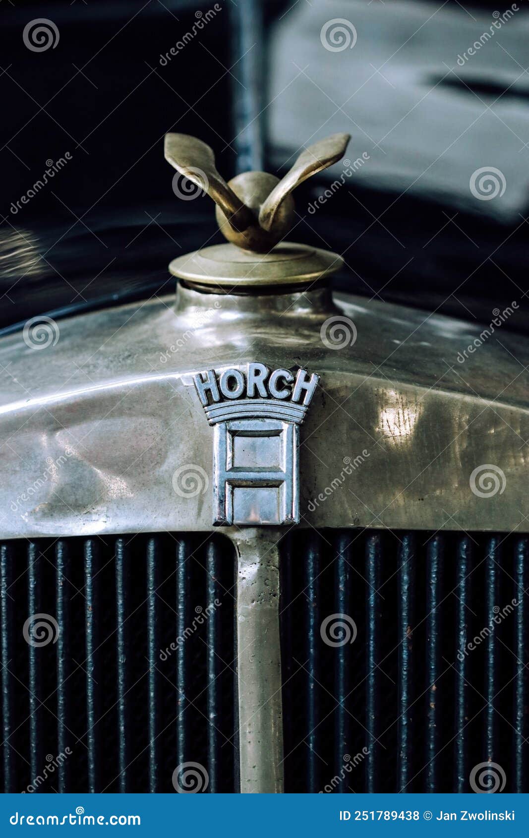 Horch Logo on Radiator Grille Editorial Stock Photo - Image of machine ...