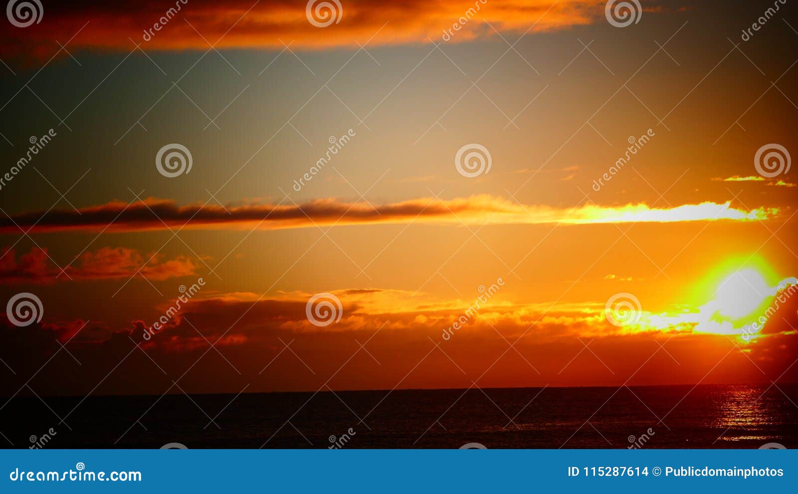 Horizon, Afterglow, Sky, Sunset Picture. Image: 115287614