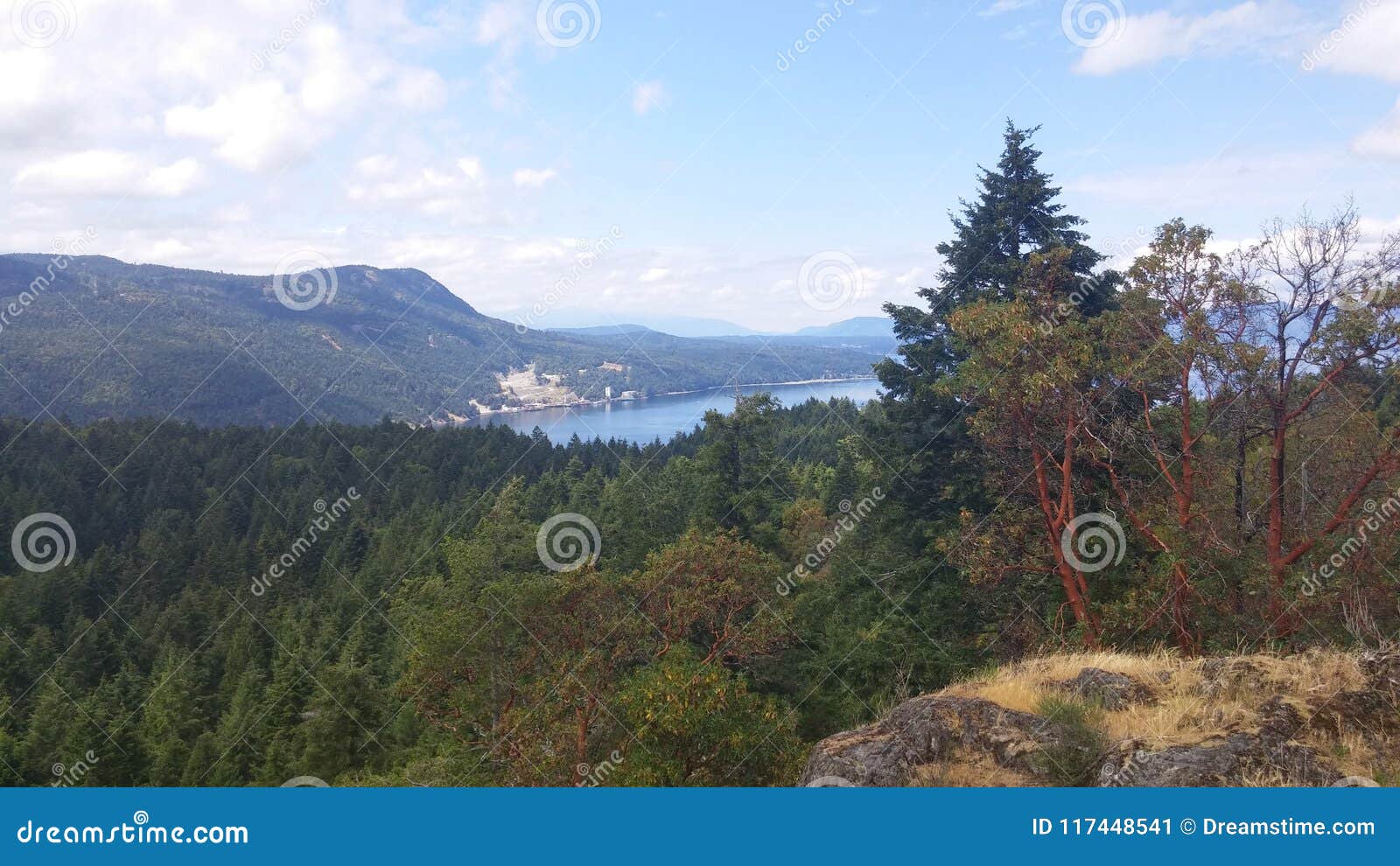 Horizon Along Saanich Inlet Stock Image - Image of inlet, saanich ...