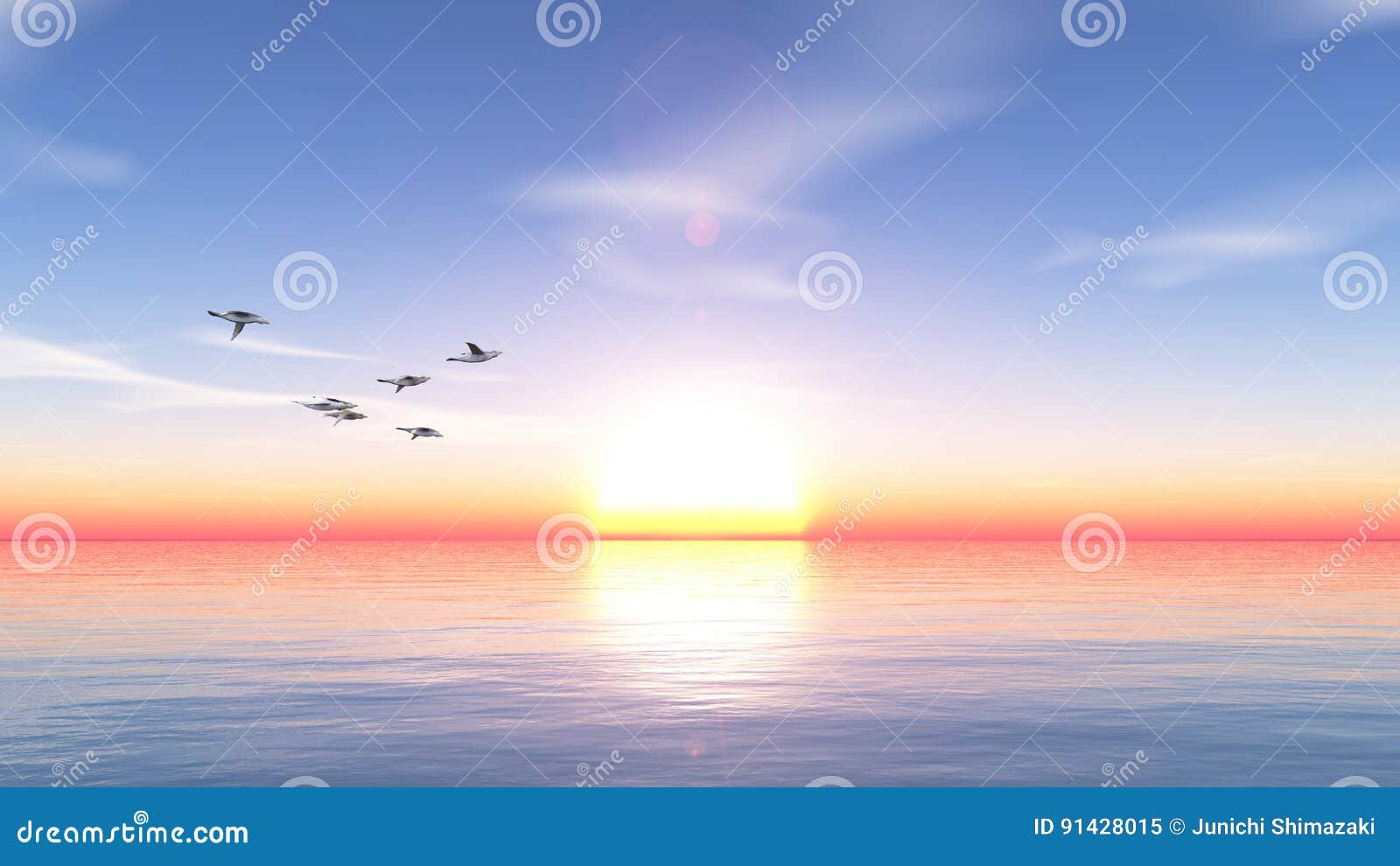 Horizon stock illustration. Illustration of sunrise, horizon - 91428015