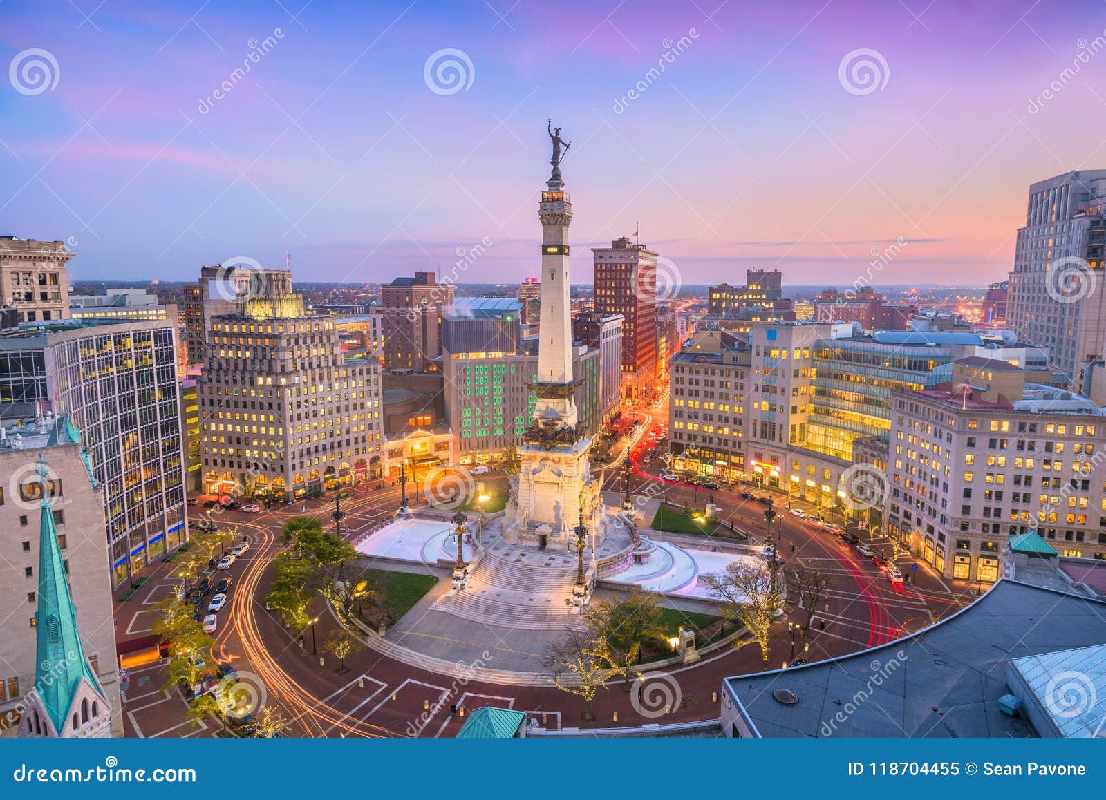 Horizon D'Indianapolis, Indiana, Etats-Unis Image stock - Image du ...
