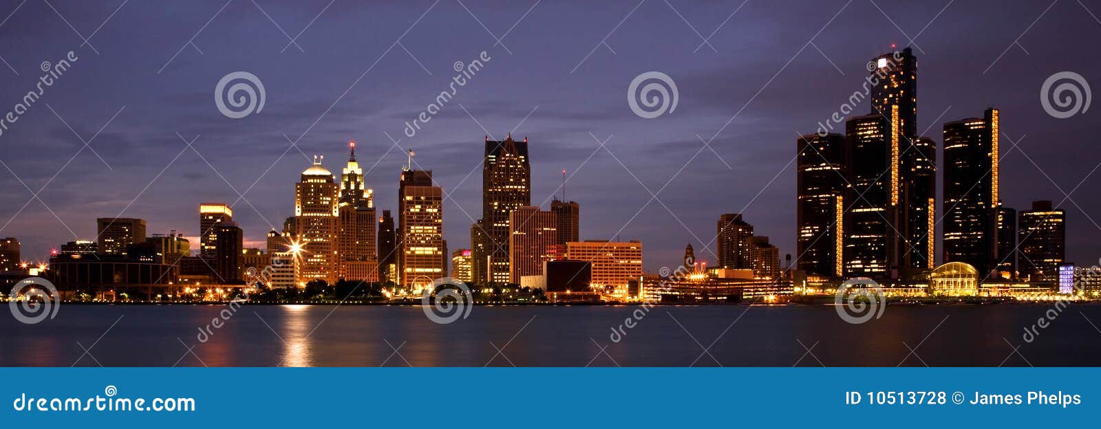 Horizon De Detroit Michigan Photo stock - Image of industries, monde ...