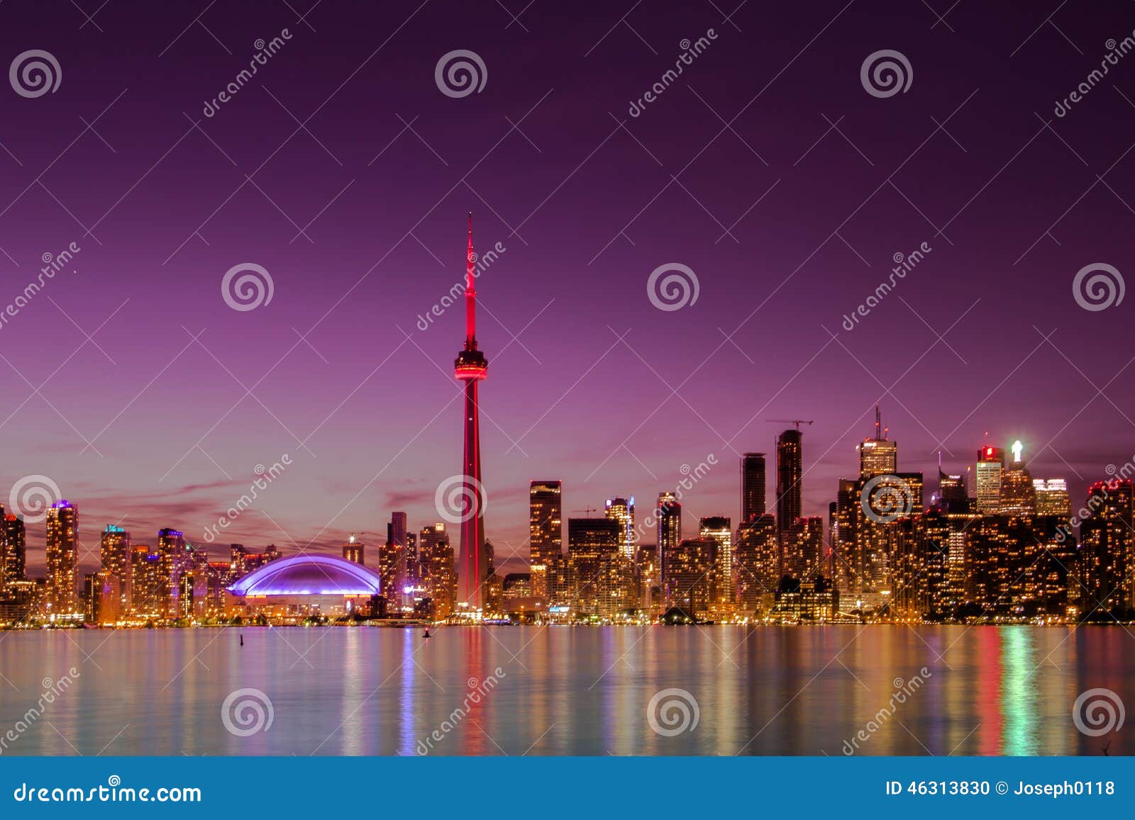 Horizon de Toronto image éditorial. Image du ciel, horizontal - 46313830