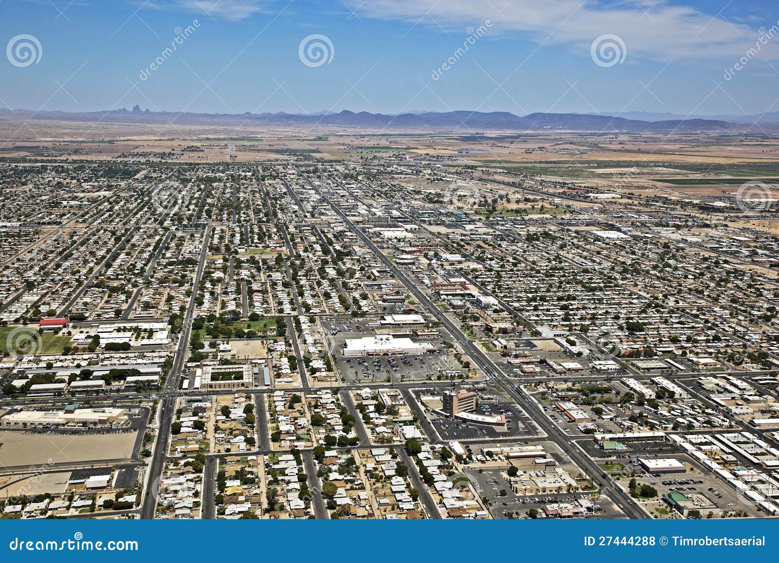 Horizon de Yuma, Arizona photo stock. Image du train - 27444288