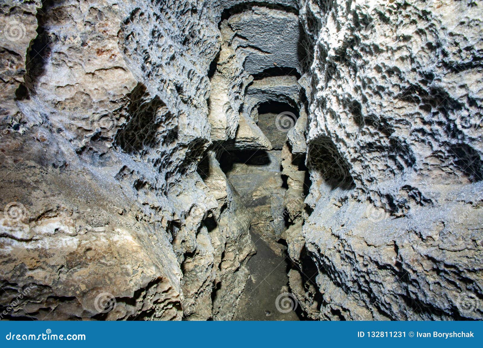 Horizontal karst cave stock image. Image of landscape - 132811231