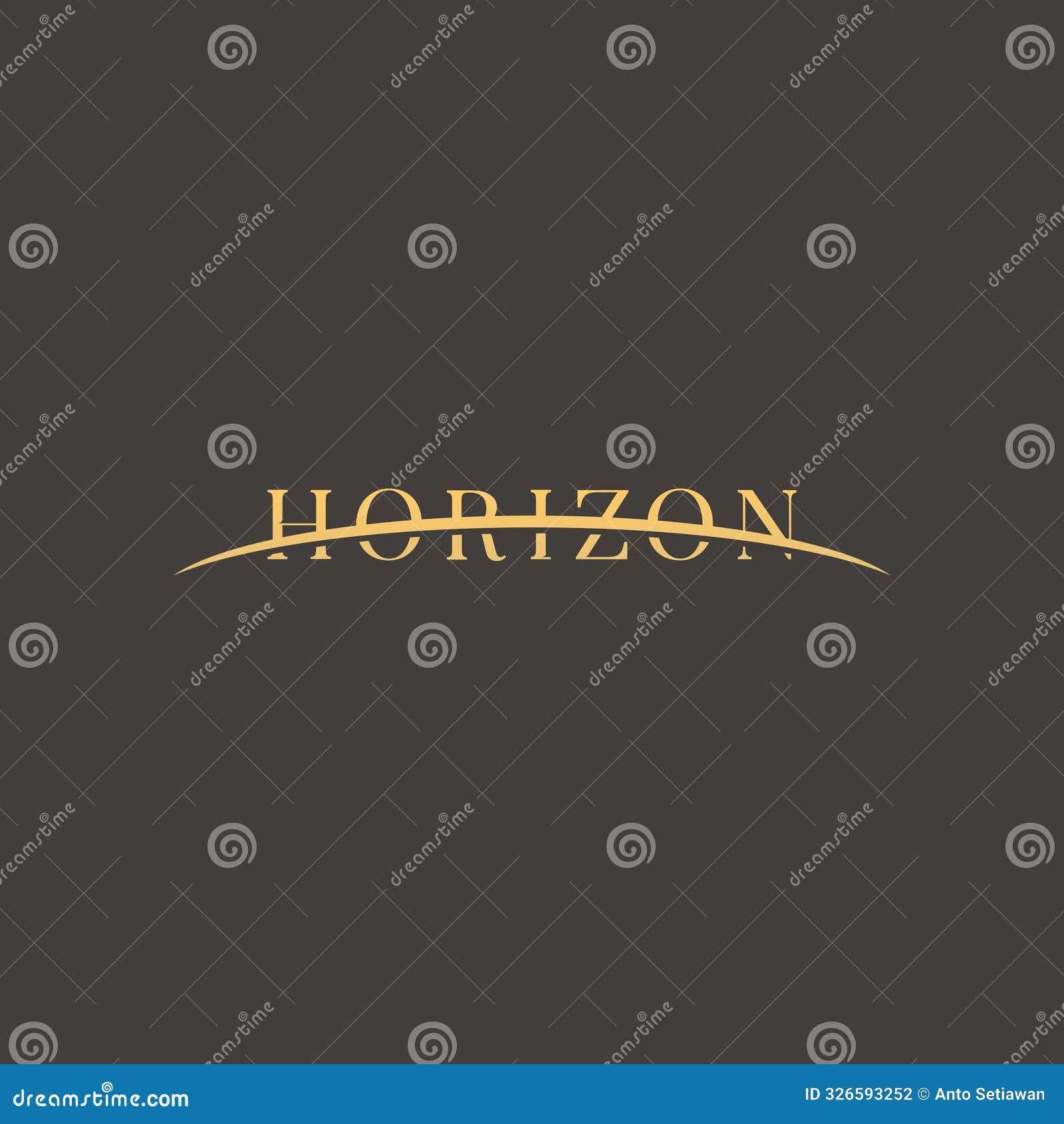 Horizon Logo Vector Design. Sun Icon Stock Illustration - Illustration ...
