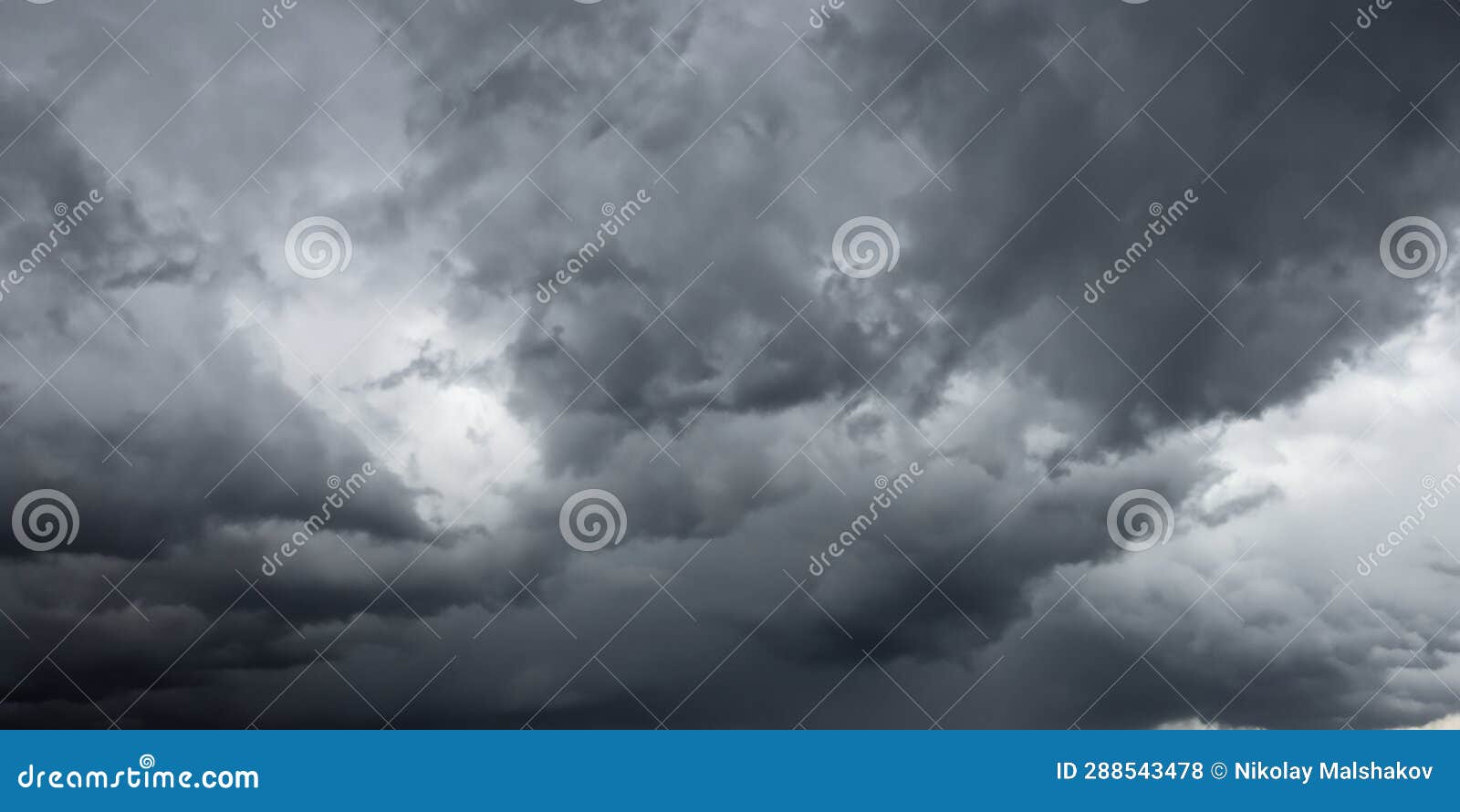 The Horizon is Masked by the Presence of Foreboding Black Storm Clouds ...