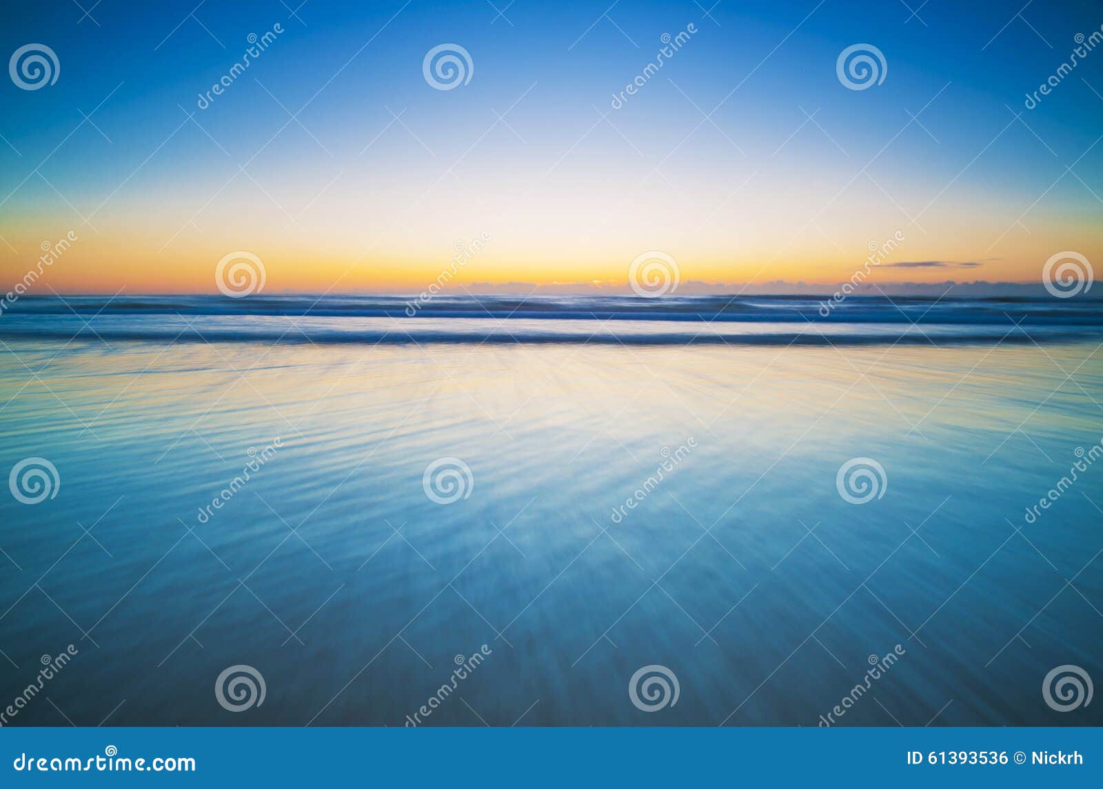 Horizon Over a Blue, Calm Ocean Stock Photo - Image of clear, serene ...