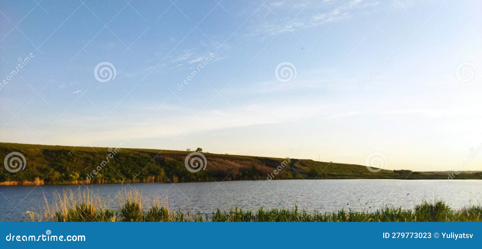 Horizon on the Tobol stock image. Image of evening, hills - 279773023