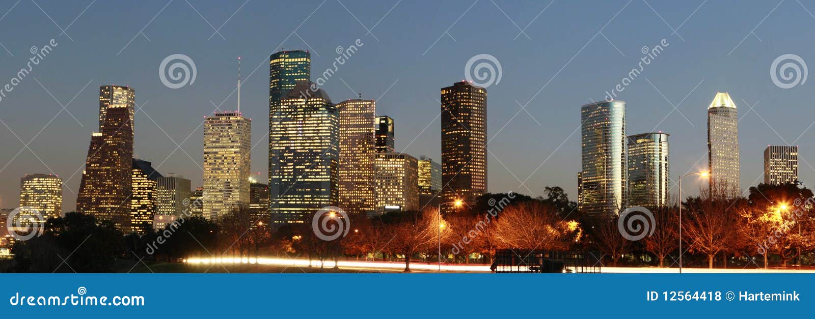Horizon Van De Stad Van Houston, Texas Stock Foto - Image of ...