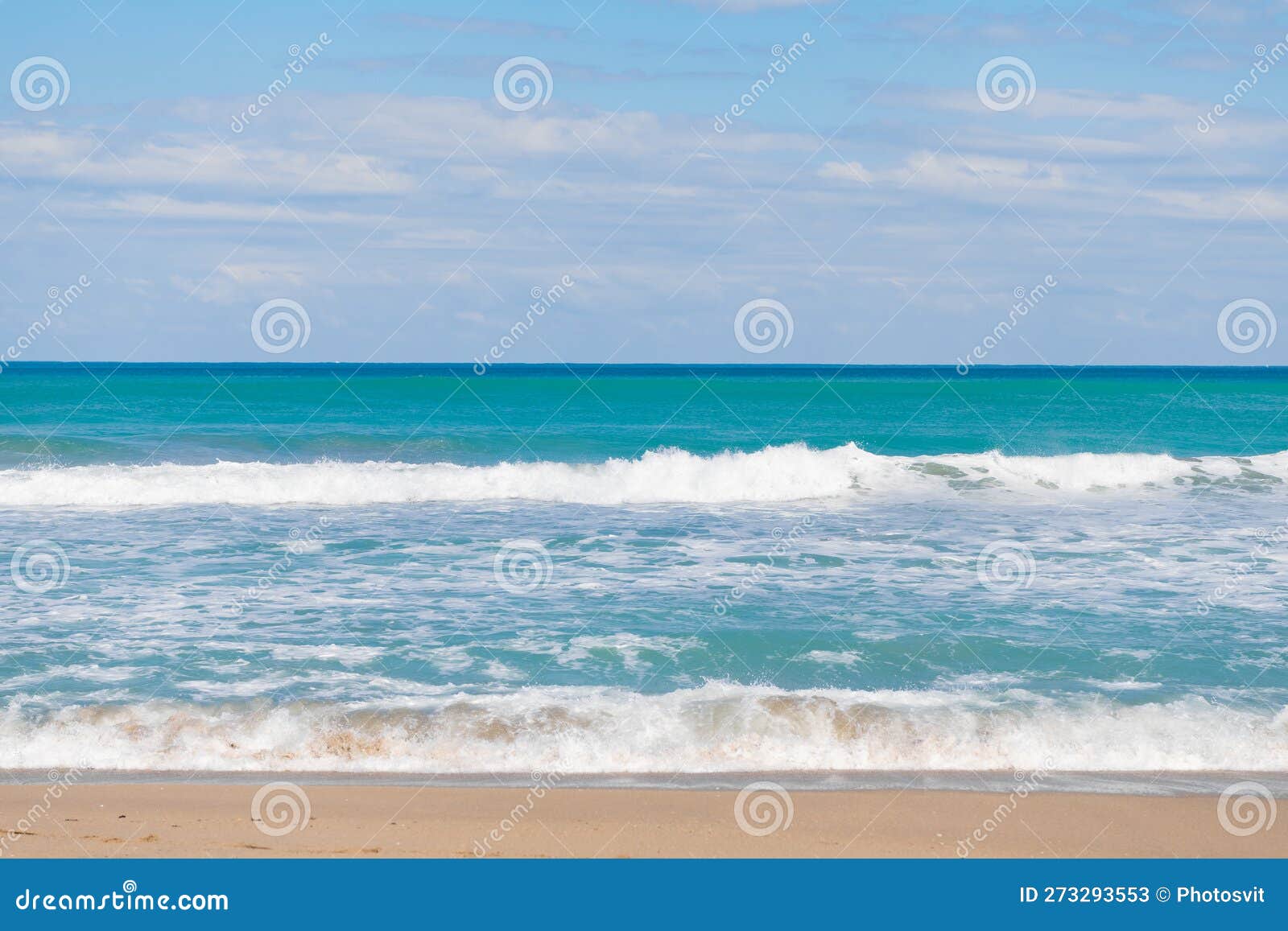 Horizon View of Malibu and Wavy Water Stock Image - Image of coastline ...