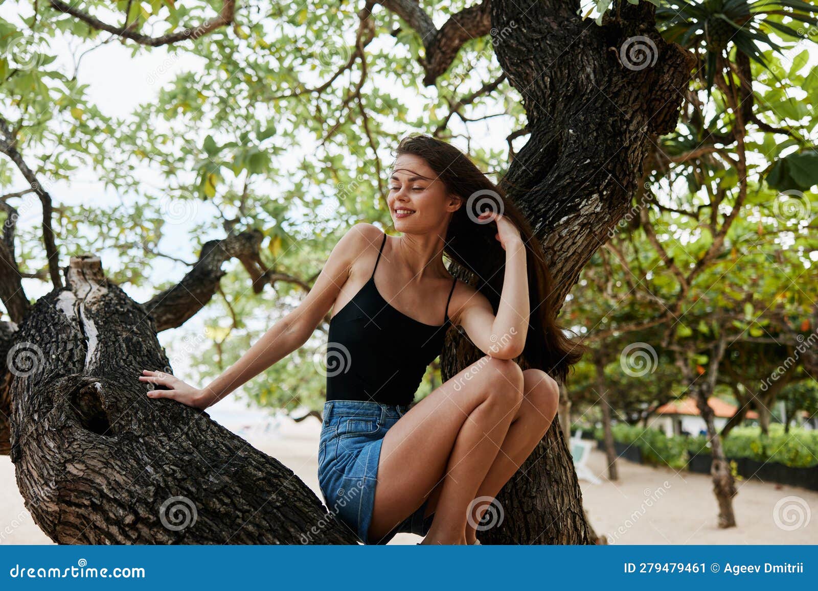 Sea Woman Relaxation Relax Nature Smiling Sky Lifestyle Vacation Tree