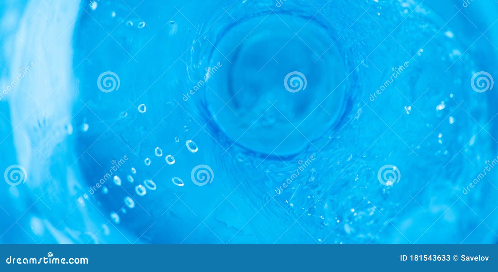 Horizontal Abstract Background with a Stream of Blue Clear Water Stock ...