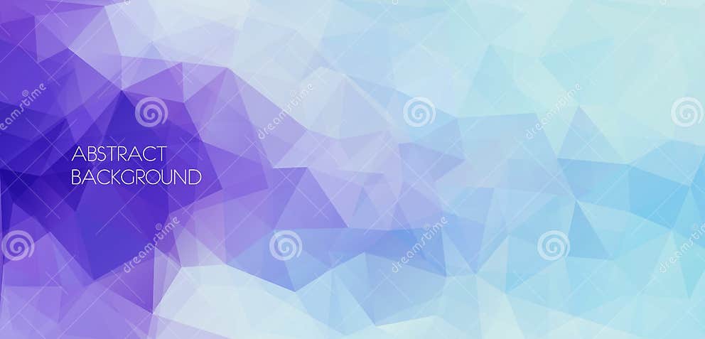 Horizontal Abstract Polygonal Banner. Vector Background Stock Vector ...