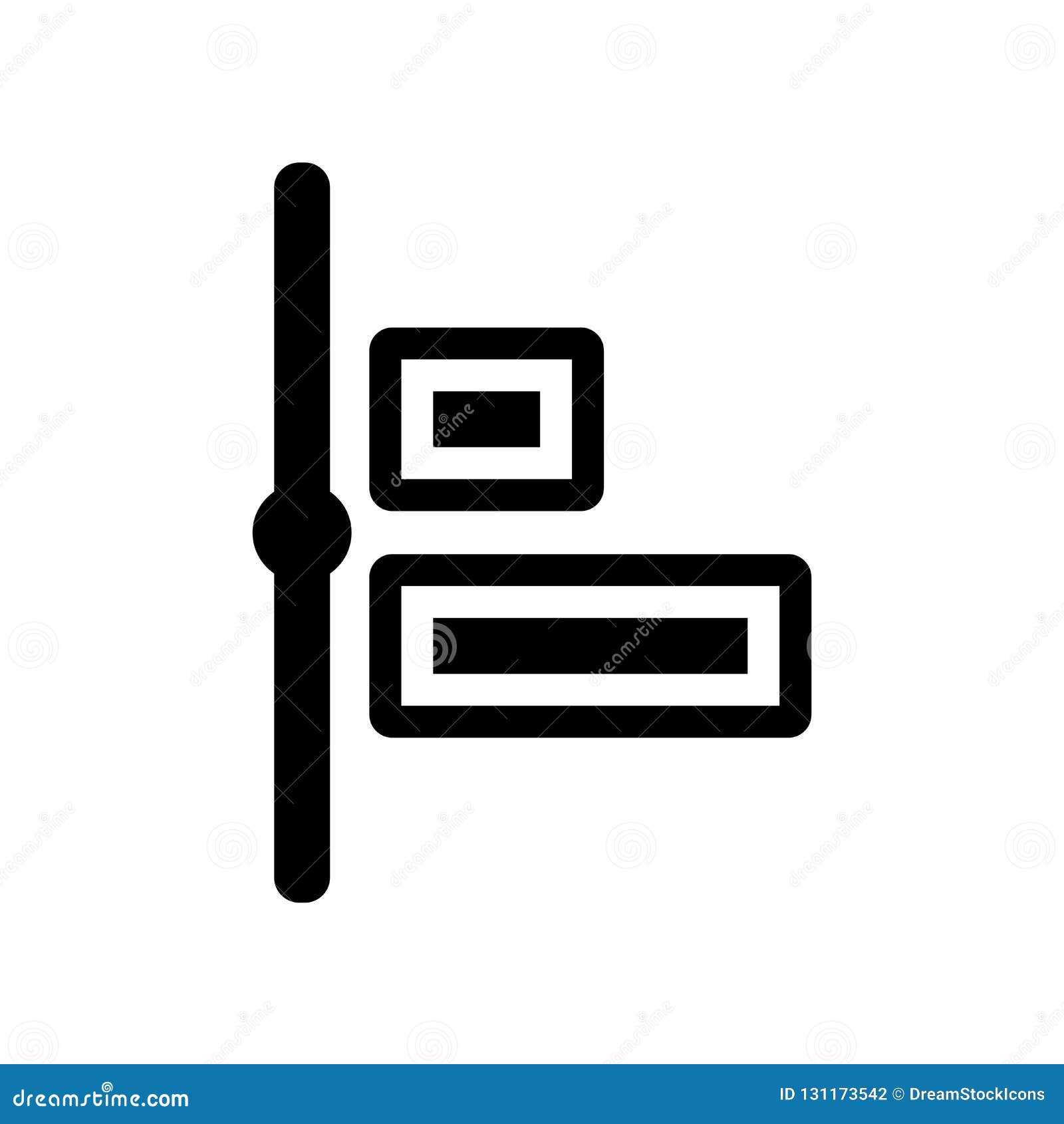 Horizontal Alignment Icon. Trendy Horizontal Alignment Logo Concept on ... Horizontal Alignment Icon. Trendy Horizontal Alignment Logo Concept on ...