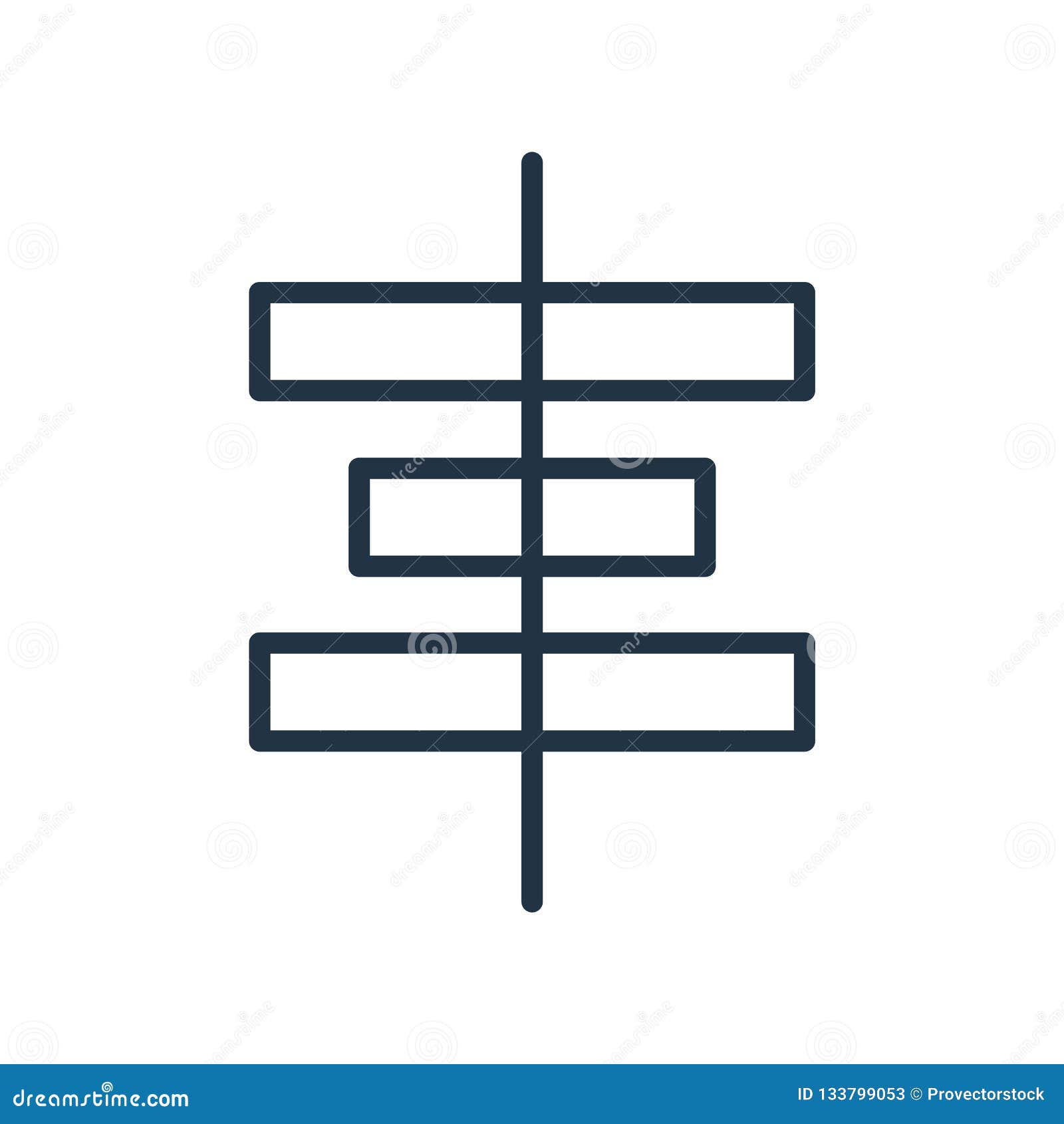 Horizontal Alignment Icon. Trendy Horizontal Alignment Logo Concept On ... Horizontal Alignment Icon. Trendy Horizontal Alignment Logo Concept On ...