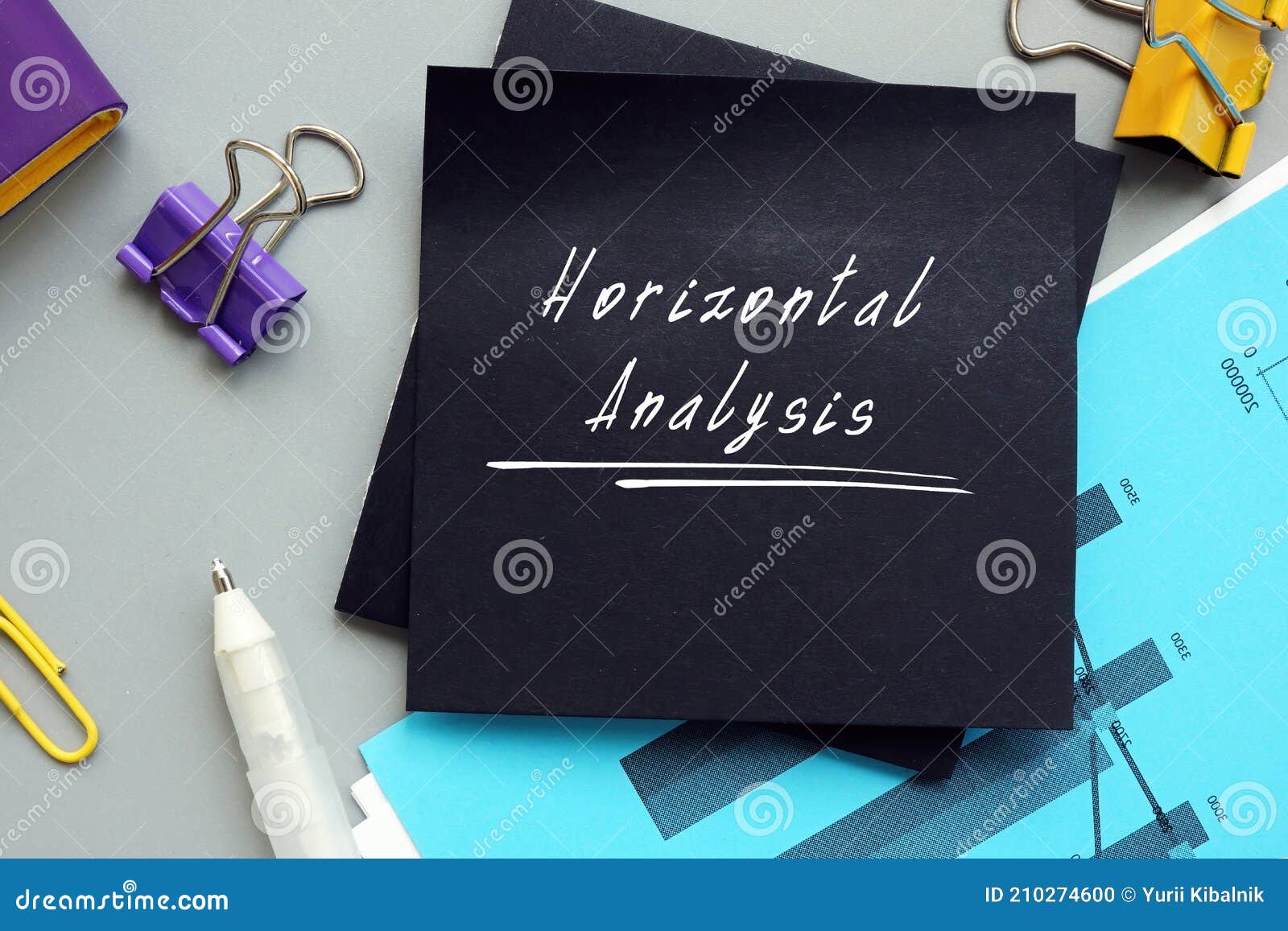 Horizontal Analysis Phrase on the Piece of Paper Stock Photo - Image of ...