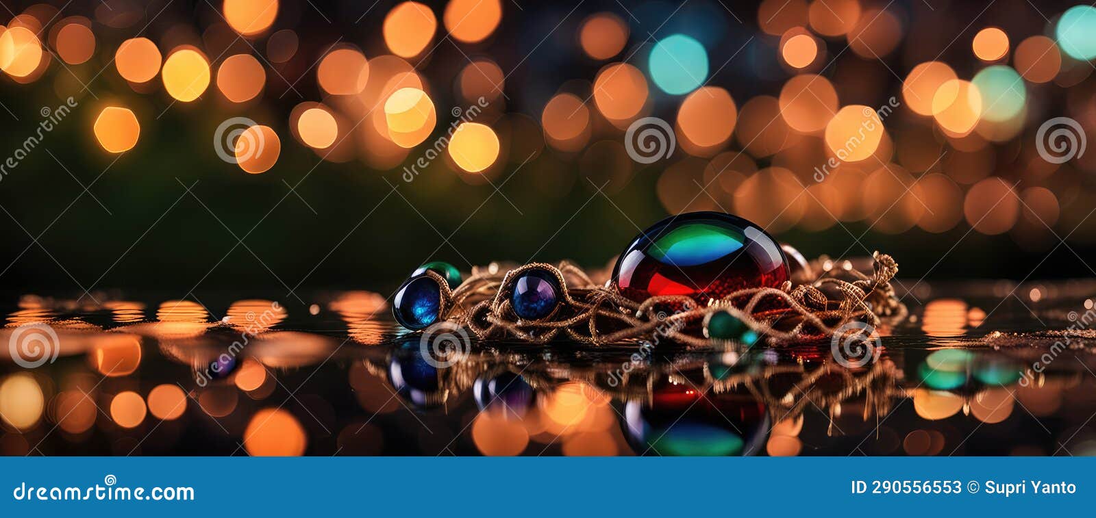 Horizontal Anamorphic Display Bokeh Concept for Background Stock ...