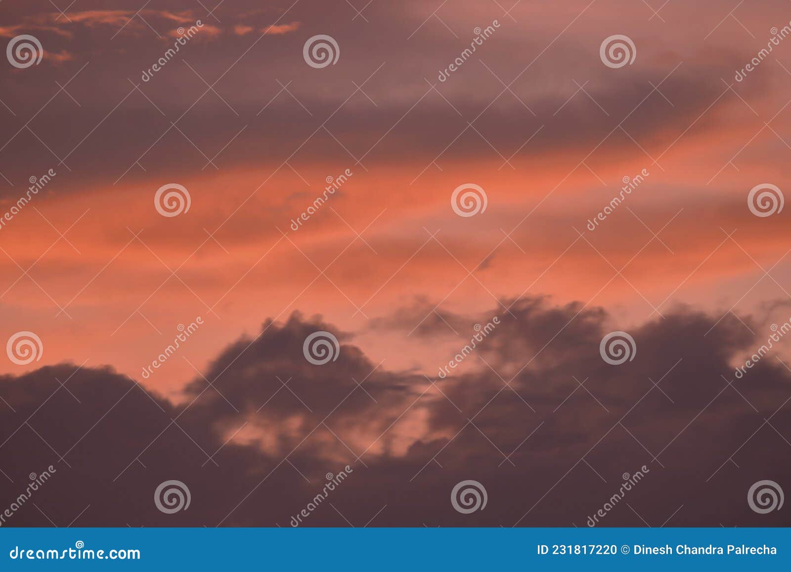 Horizontal Artistic Background of Dark and Colourful Cloud in the Sky ...