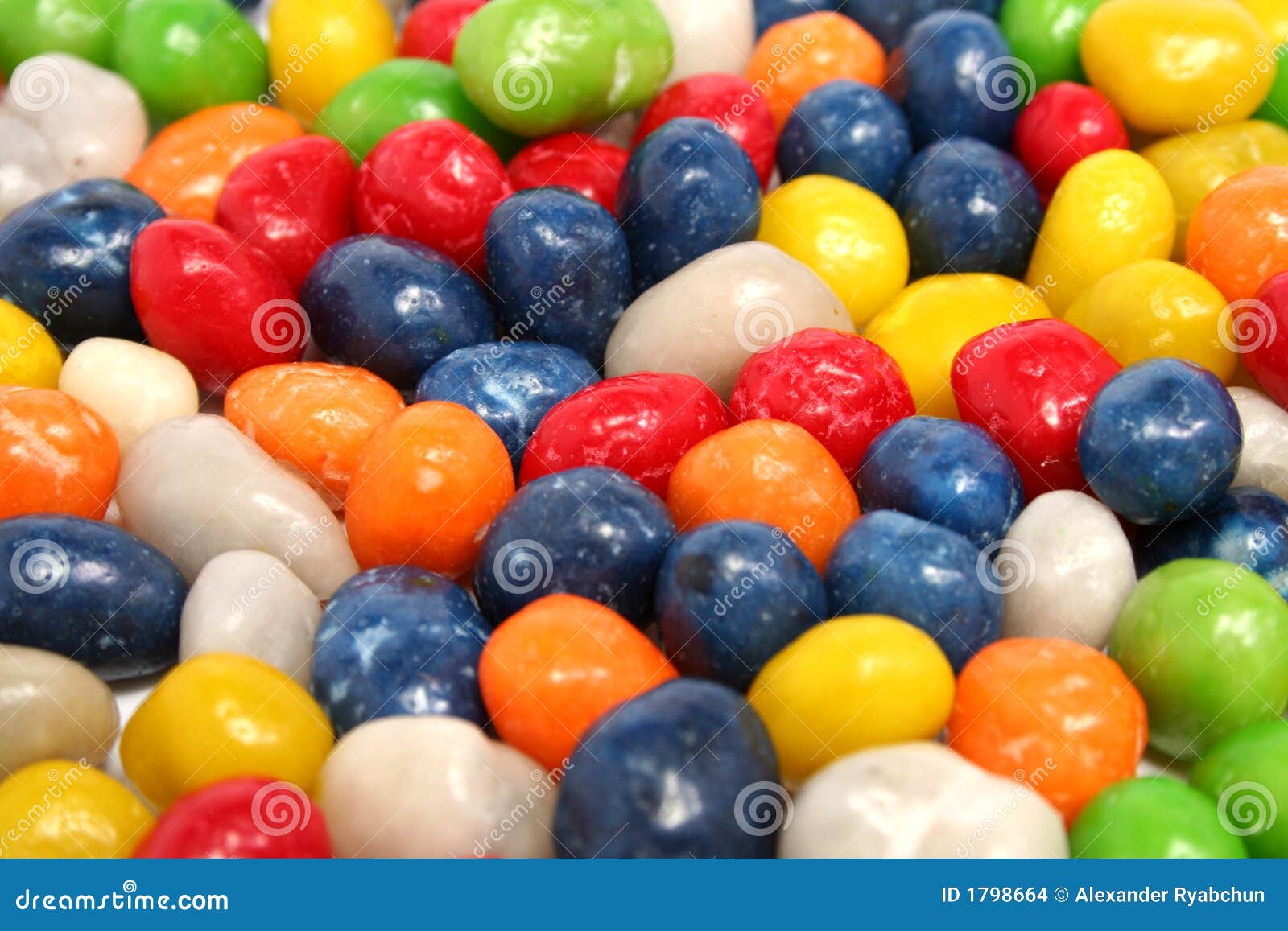 Horizontal Background Made of Multi-coloured Sweets with Raisin Stock ...