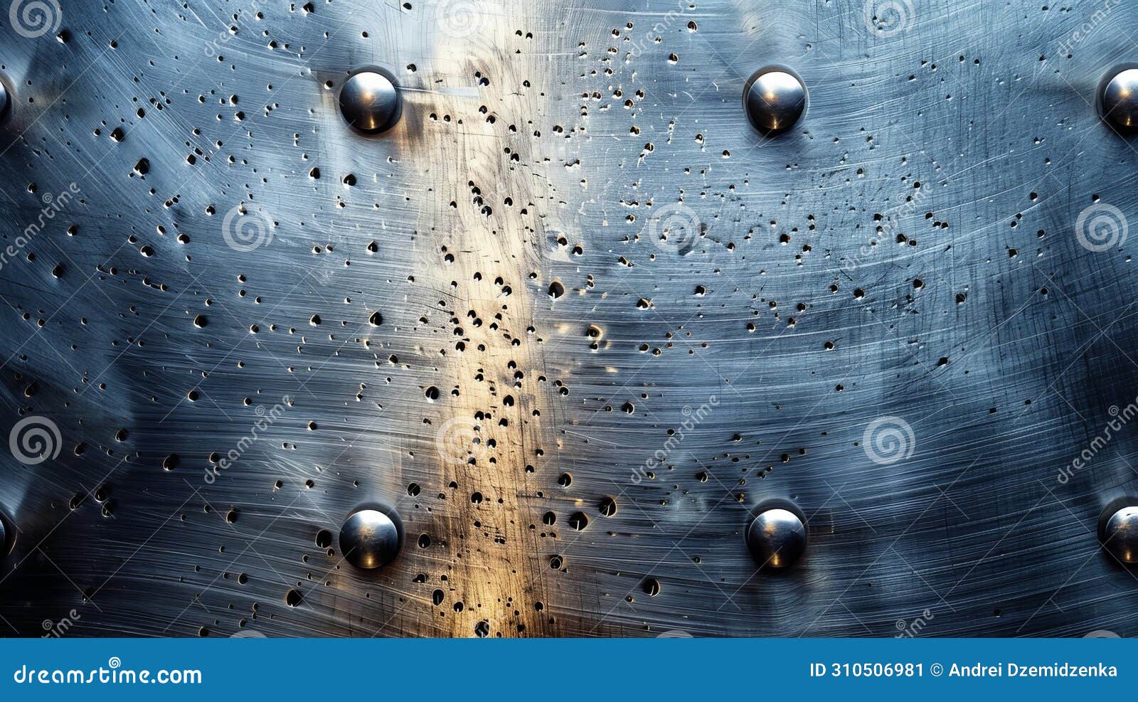 A Horizontal Background Texture with Brushed Steel Plates Stock Image ...