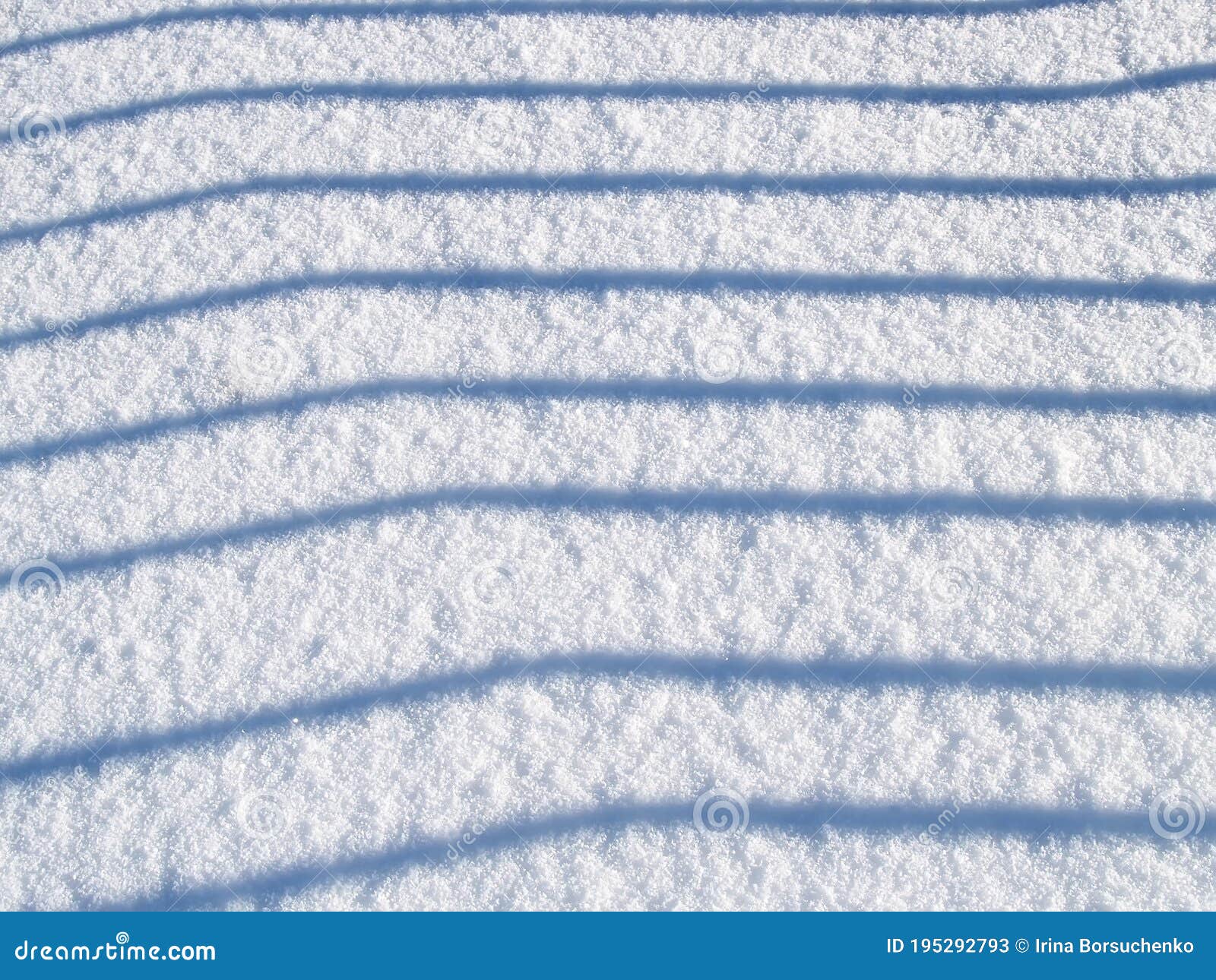 Horizontal Bands of Shadows on the Snow Surface. Background Stock Image ...