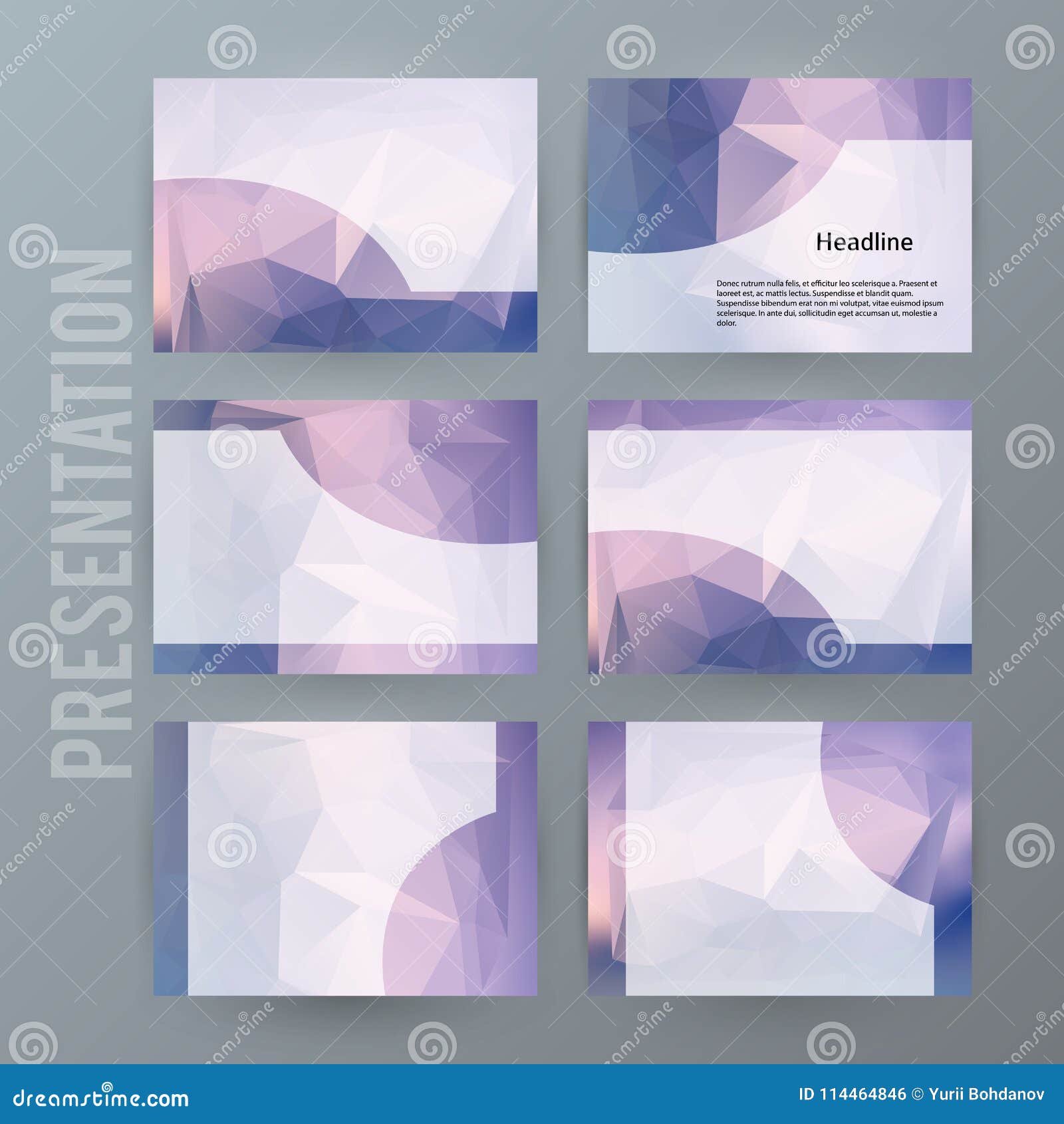 Horizontal Banner Background Design Element Powerpoint Precentation08 ...