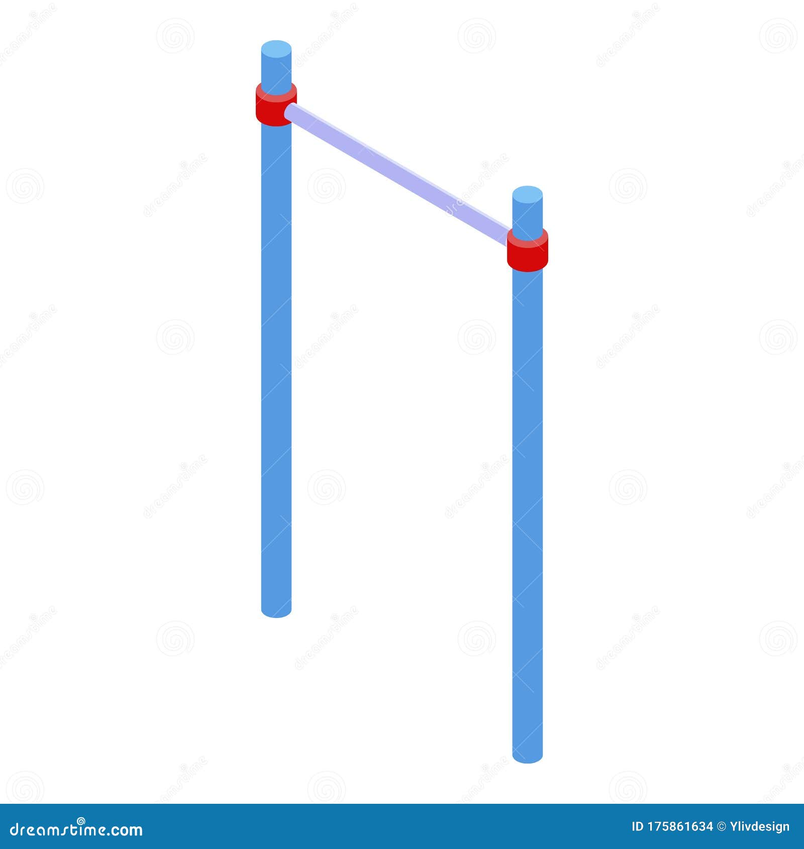 Horizontal Bar Icon, Isometric Style Stock Vector - Illustration of ...