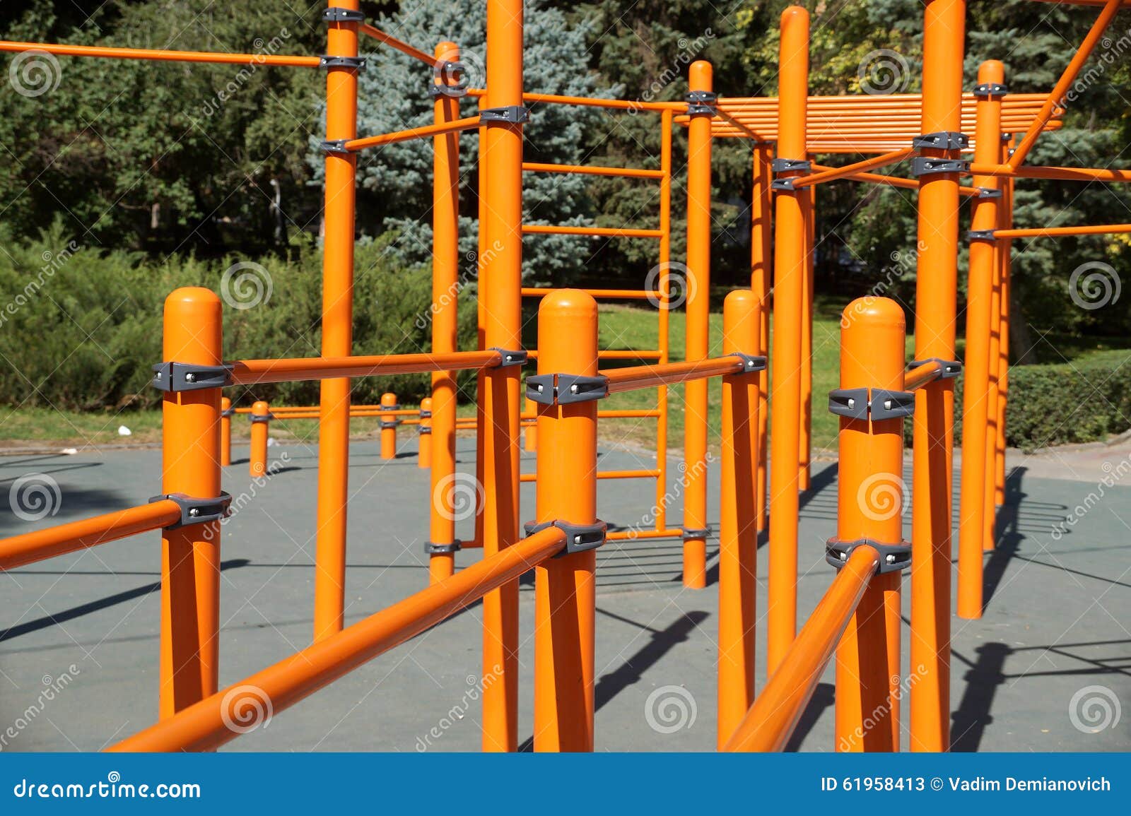 Horizontal bar for workout stock image. Image of advantage - 61958413