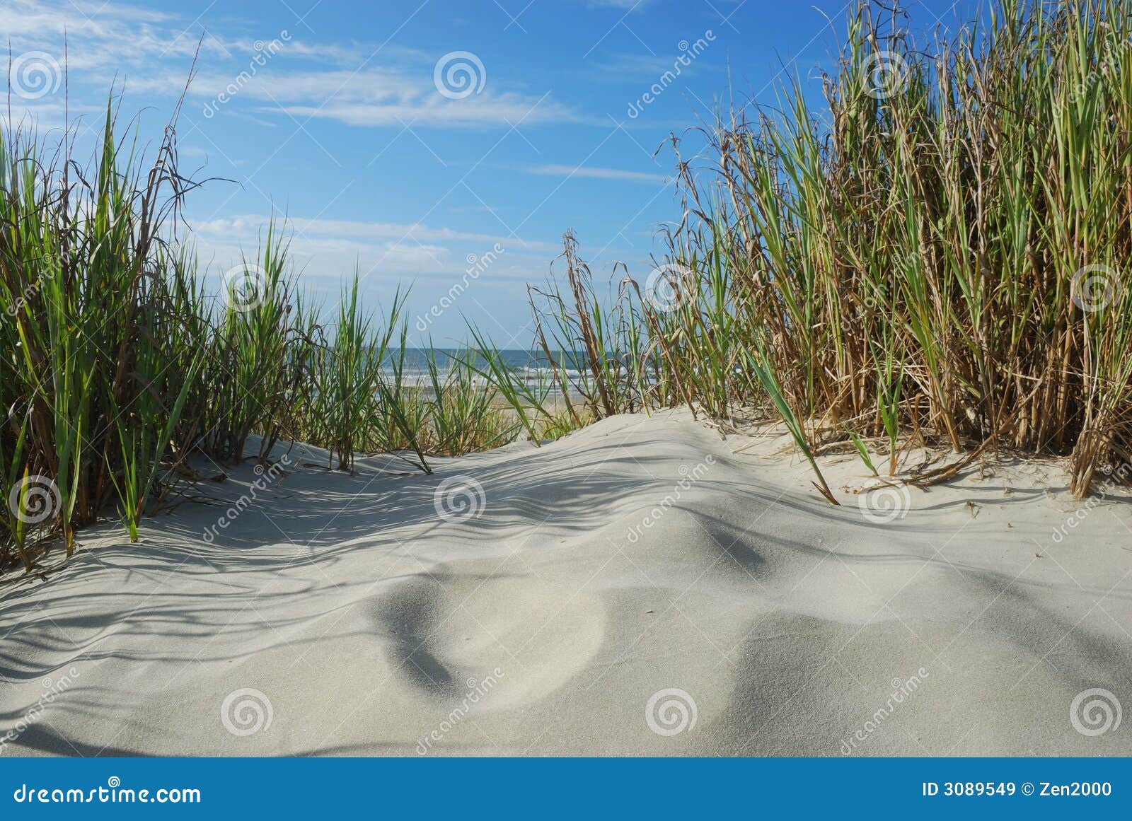 Horizontal Beach Sand Dunes Stock Image - Image of idyllic, deck: 3089549