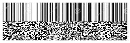 Horizontal Black Barcode and Qr Code on White,vector Illustration Stock ...