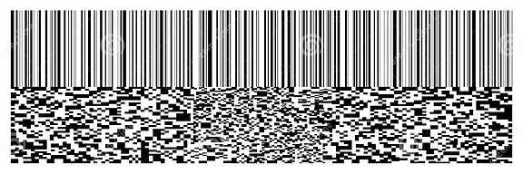 Horizontal Black Barcode and Qr Code on White,vector Illustration Stock ...