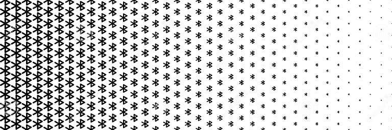 Horizontal Black Bluetooth Design for Pattern and Background Stock ...