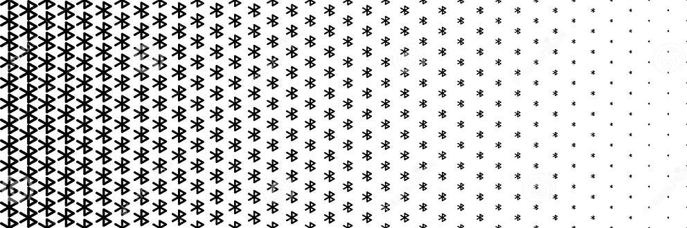 Horizontal Black Bluetooth Design for Pattern and Background Stock ...