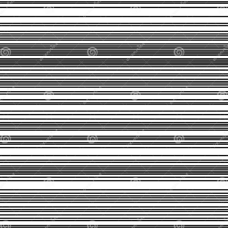 Horizontal Straight Black Lines Pattern Stock Vector - Illustration of ...