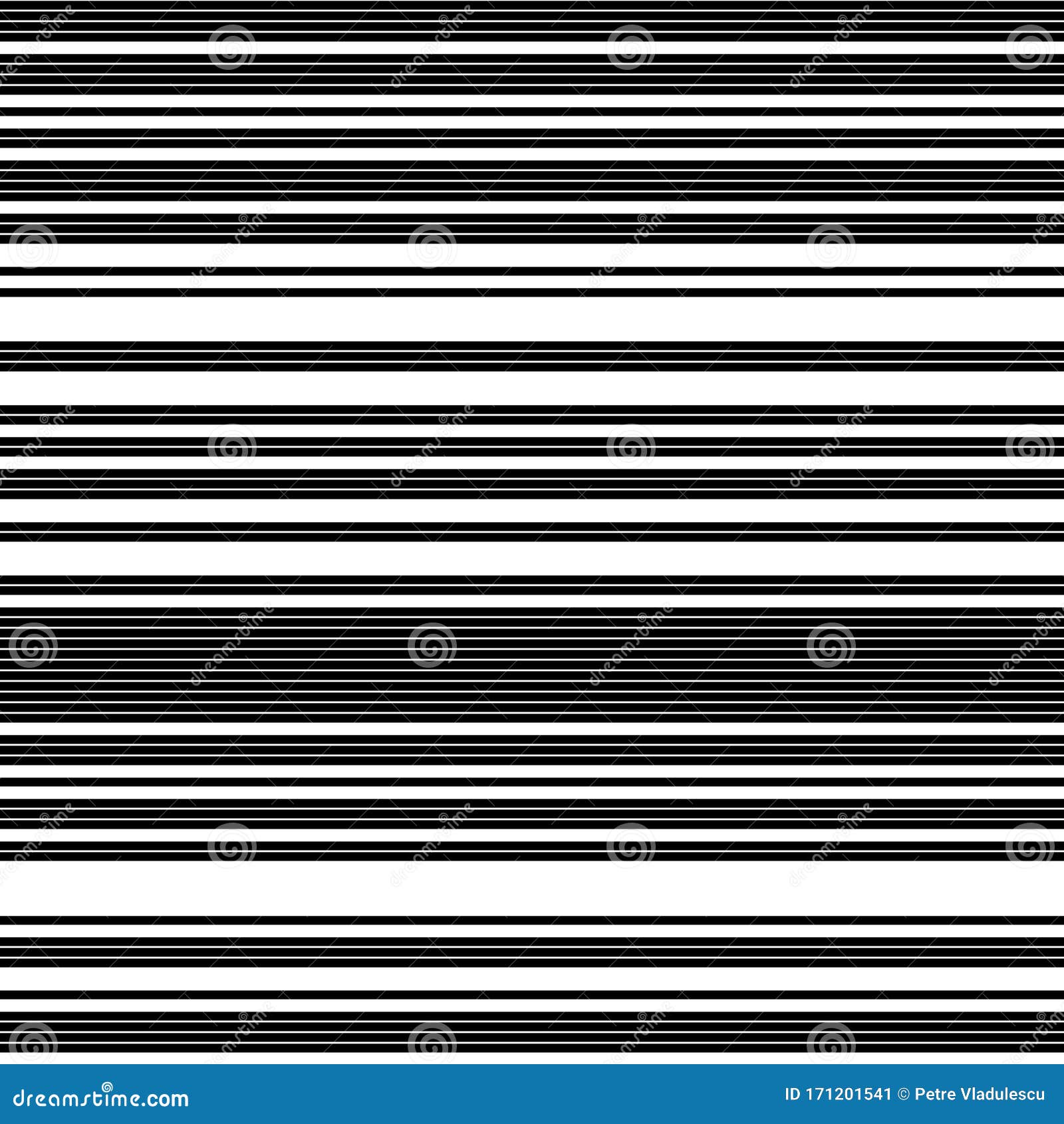 Horizontal Black Lines Seamless Pattern (2) Stock Vector - Illustration ...