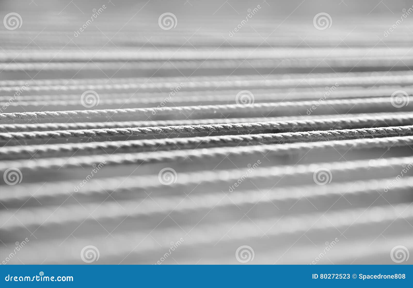 Horizontal Black and White Rope Detail Bokeh Background Stock Image ...