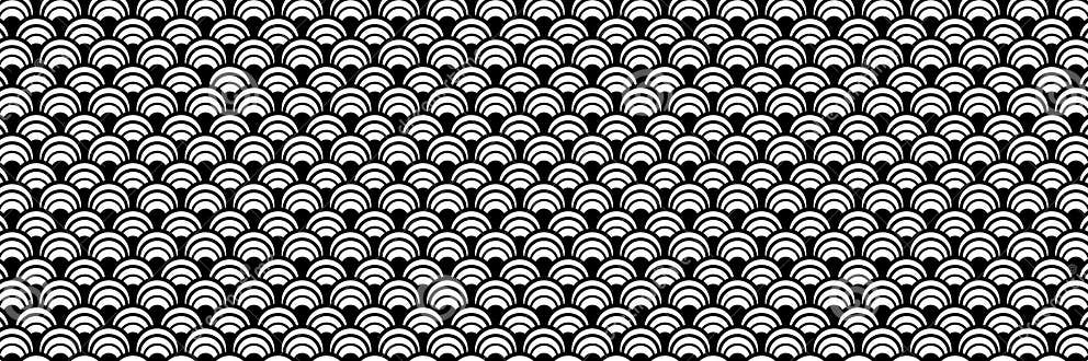 Horizontal Black and White Scales Design for Pattern and Background ...