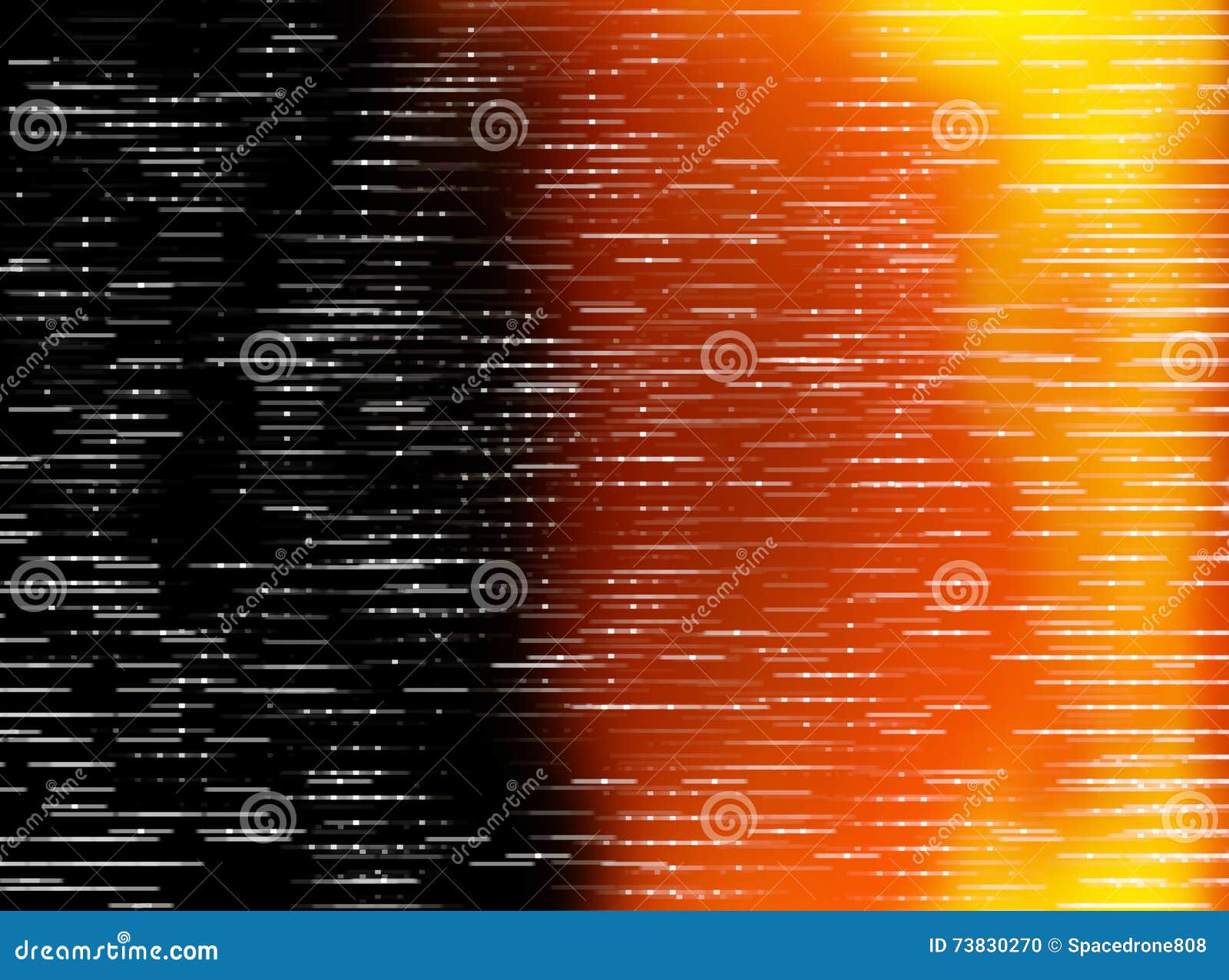 Horizontal Black and White Space Blast Illustration Stock Illustration ...