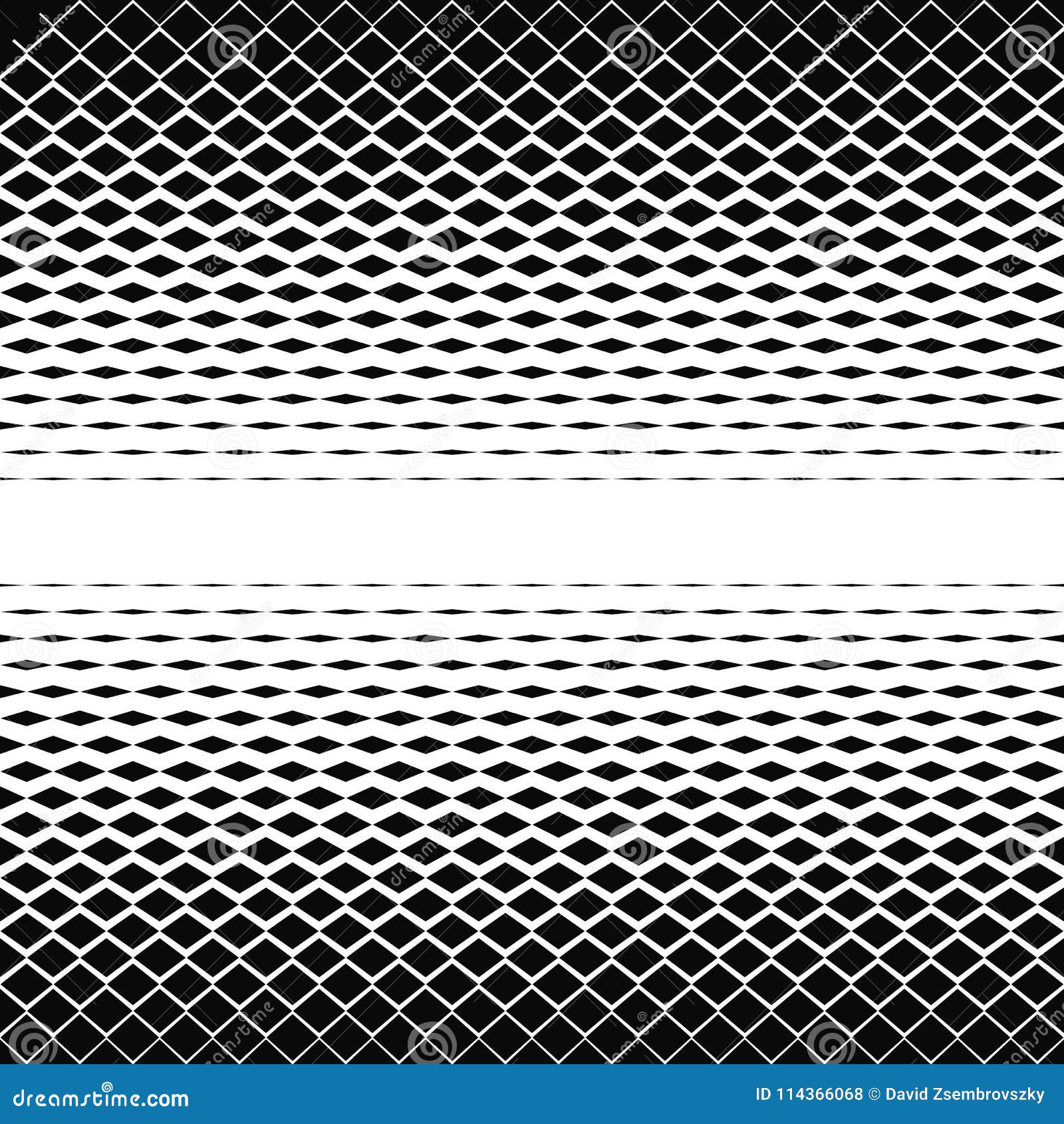 Horizontal Black and White Square Pattern Design Stock Vector ...