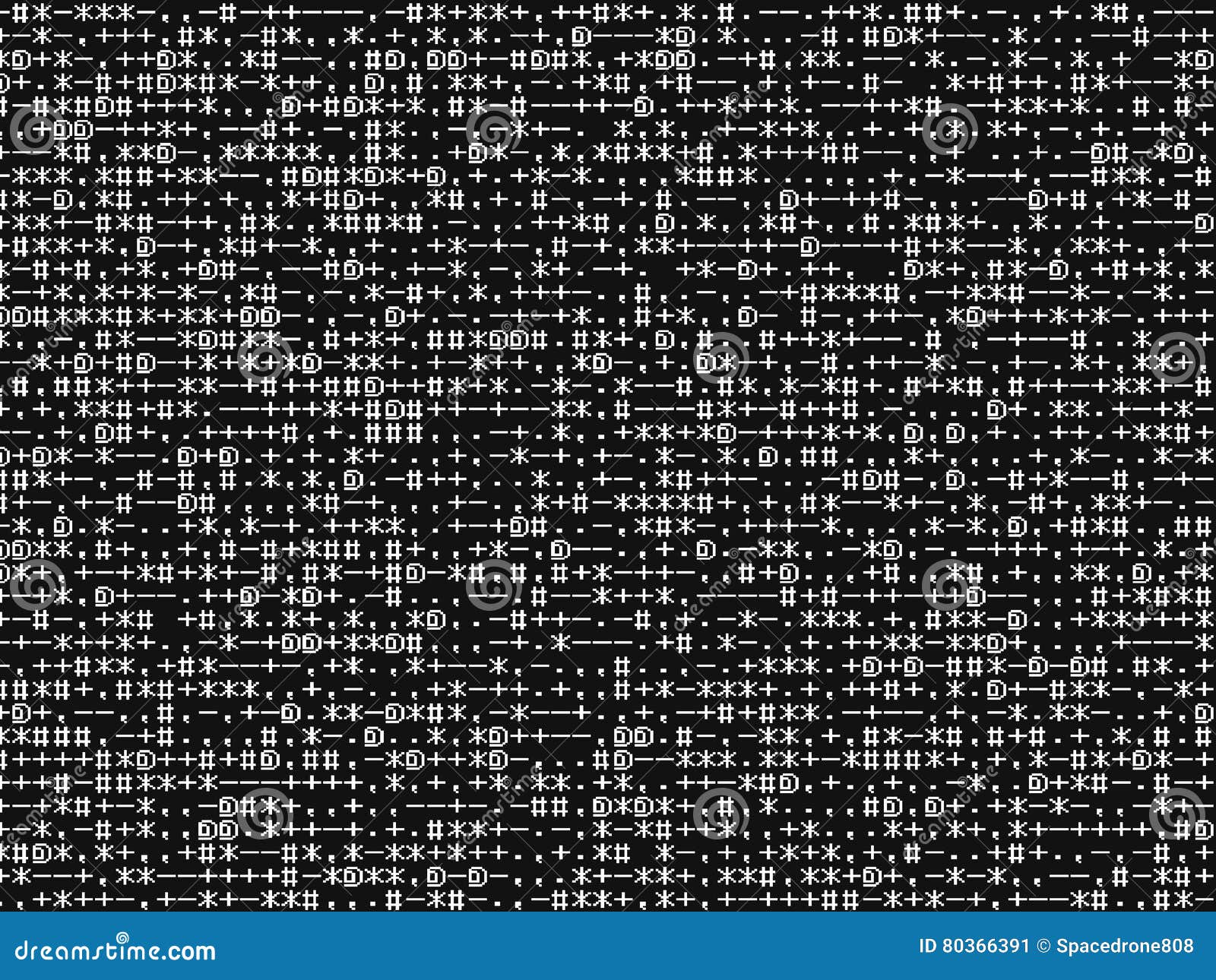 Horizontal Black and White Text Symbols Illustration Background Stock ...